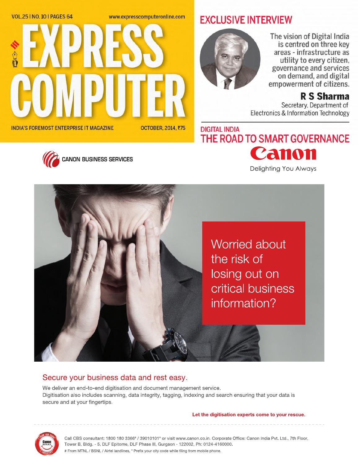 Express Computer September, 2014 by Indian Express - Issuu