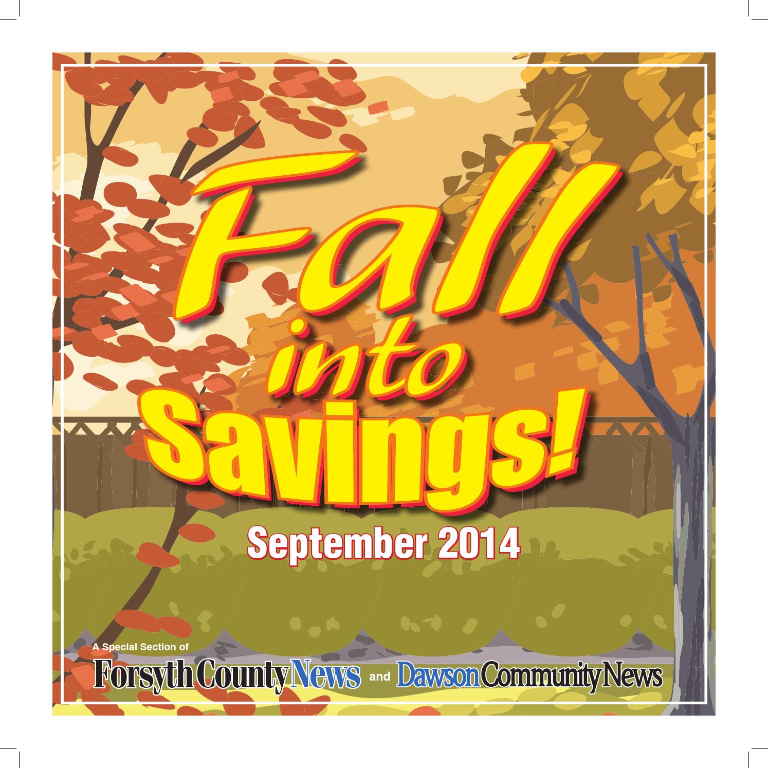 Fall Into Savings 2014 by Forsyth County News - Issuu