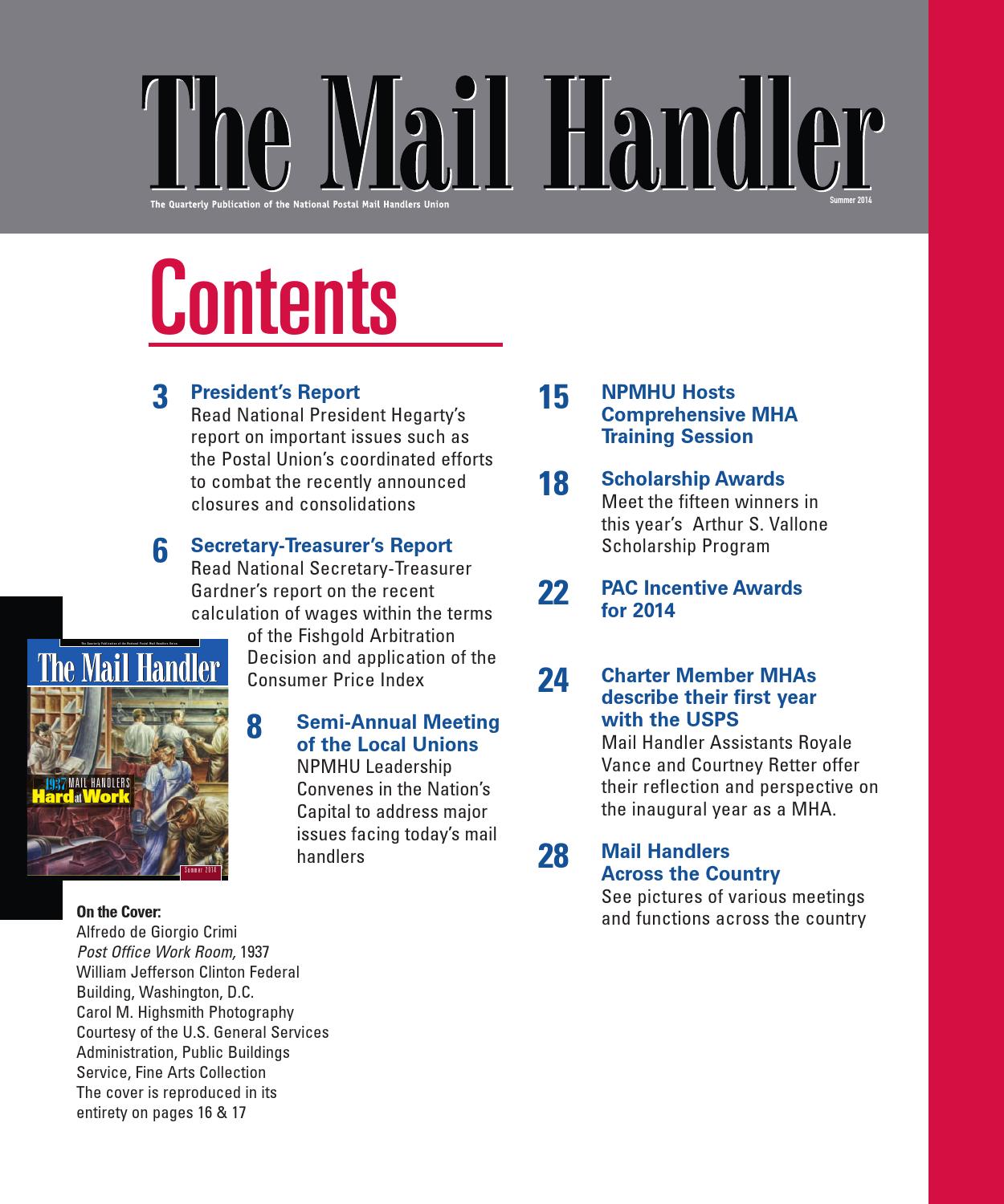 The Mail Handler by National Postal Mail Handlers Union - Issuu