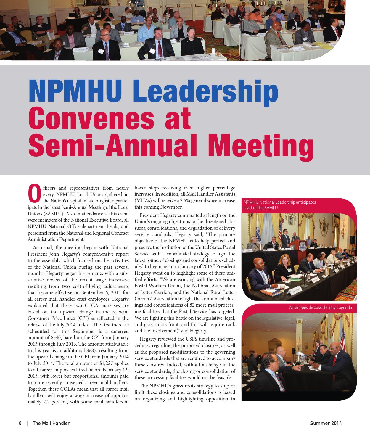 The Mail Handler by National Postal Mail Handlers Union - Issuu