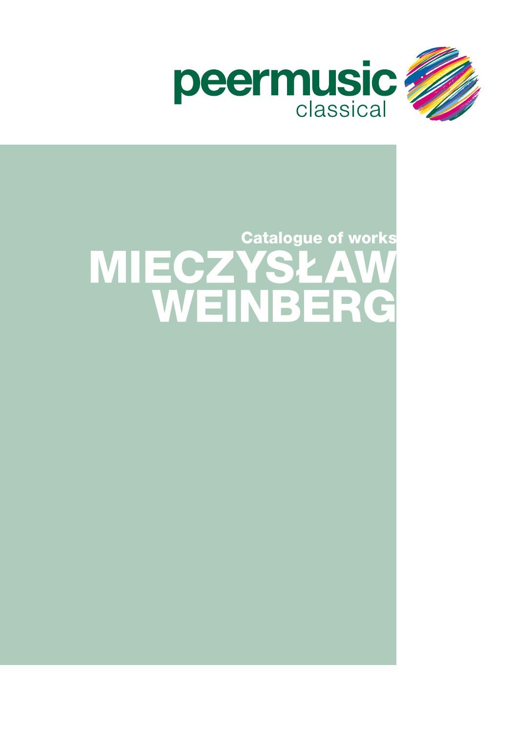Weinberg Catalog english by Peermusic Classical - Issuu
