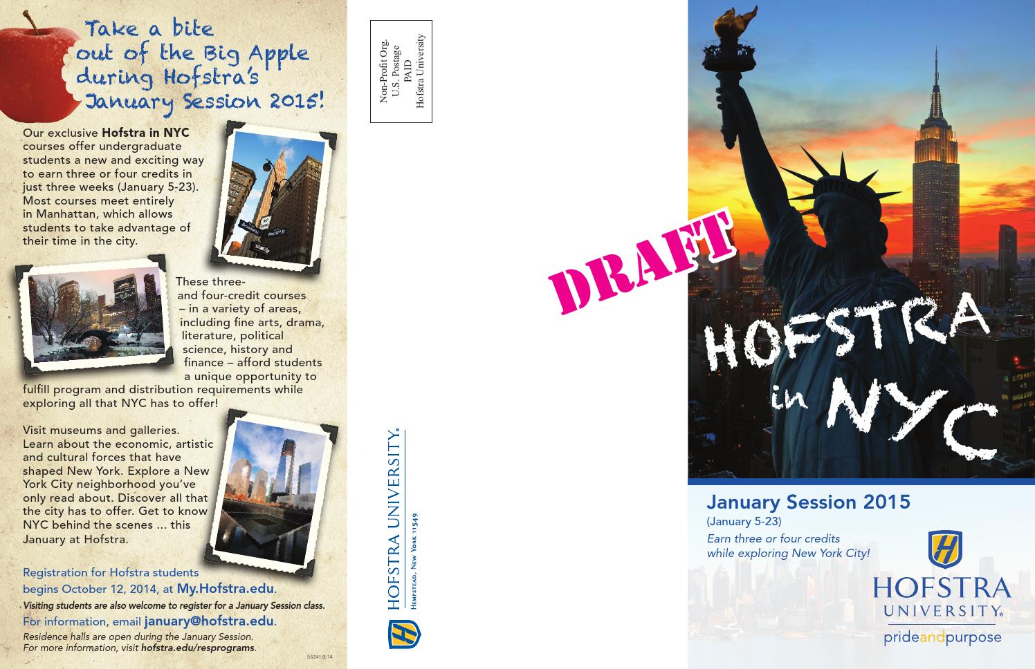 Hofstra in NYC 2015 Brochure by Hofstra University - Issuu