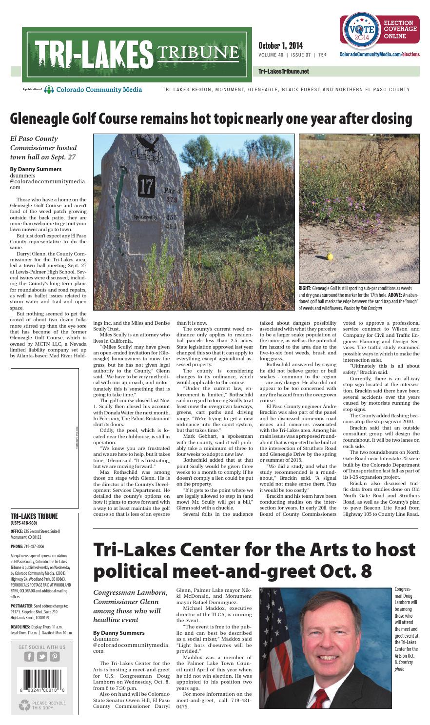 Tri-Lakes Tribune 1001 by Colorado Community Media - Issuu