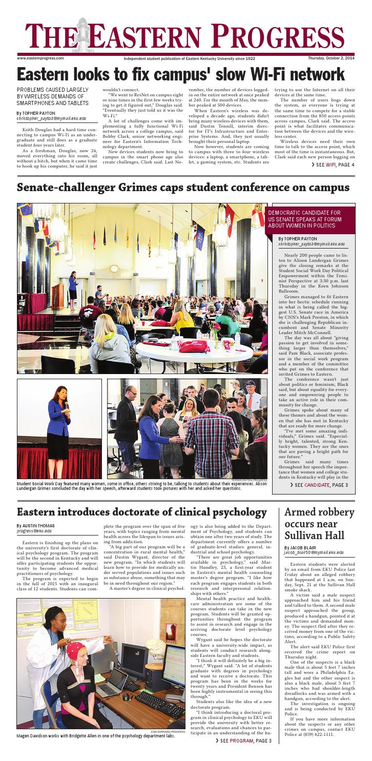 Oct 2, 2014 by Eastern Progress - Issuu