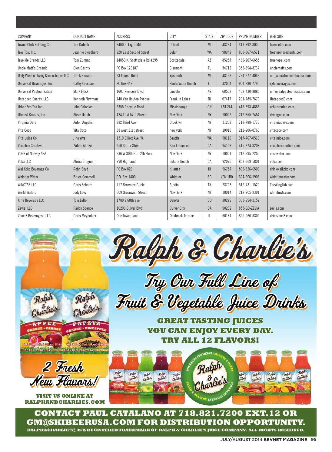 2014 Natural Beverage Guide by BevNET.com - Issuu