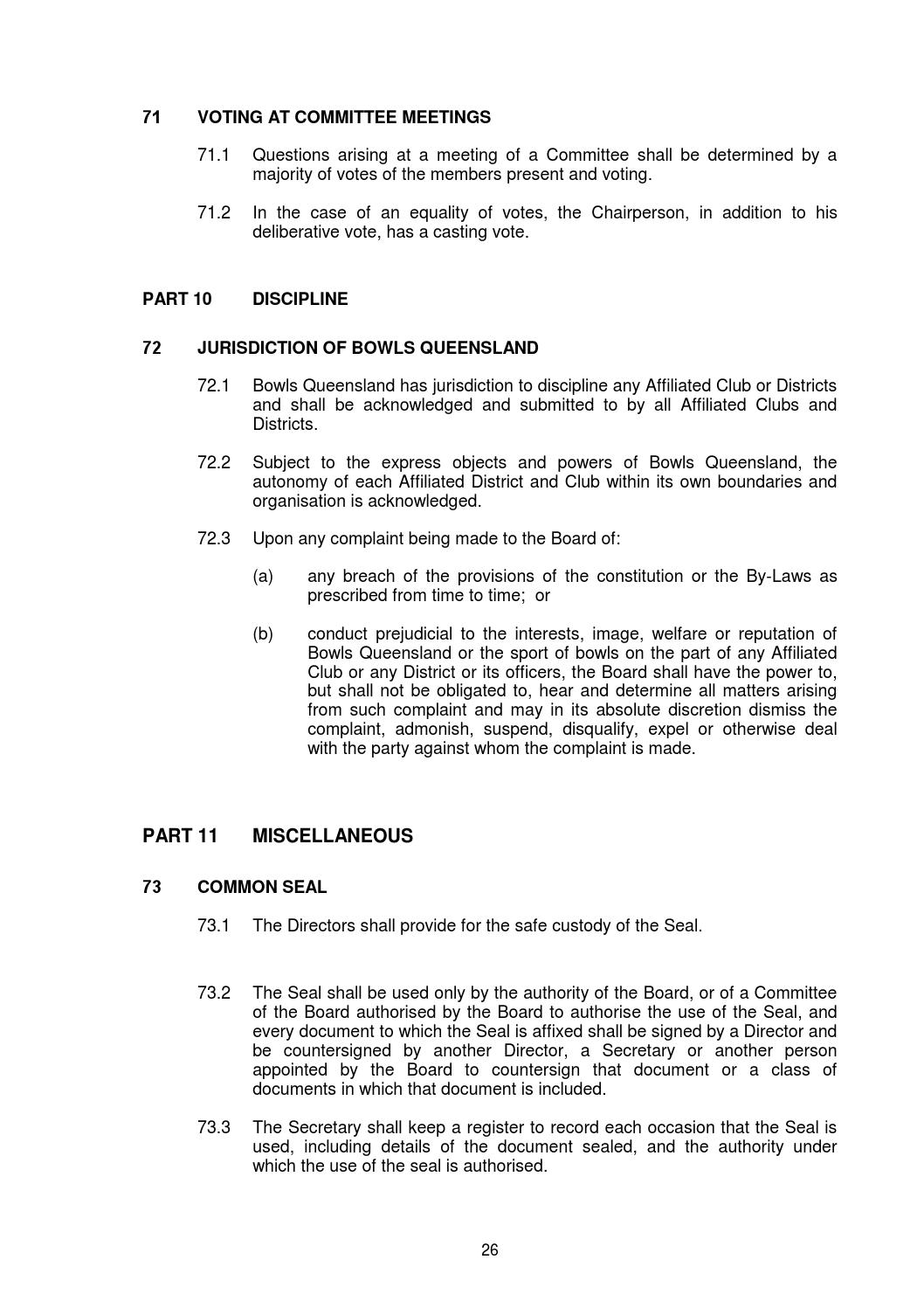 Bowls Qld Constitution by Queensland Bowler - Issuu