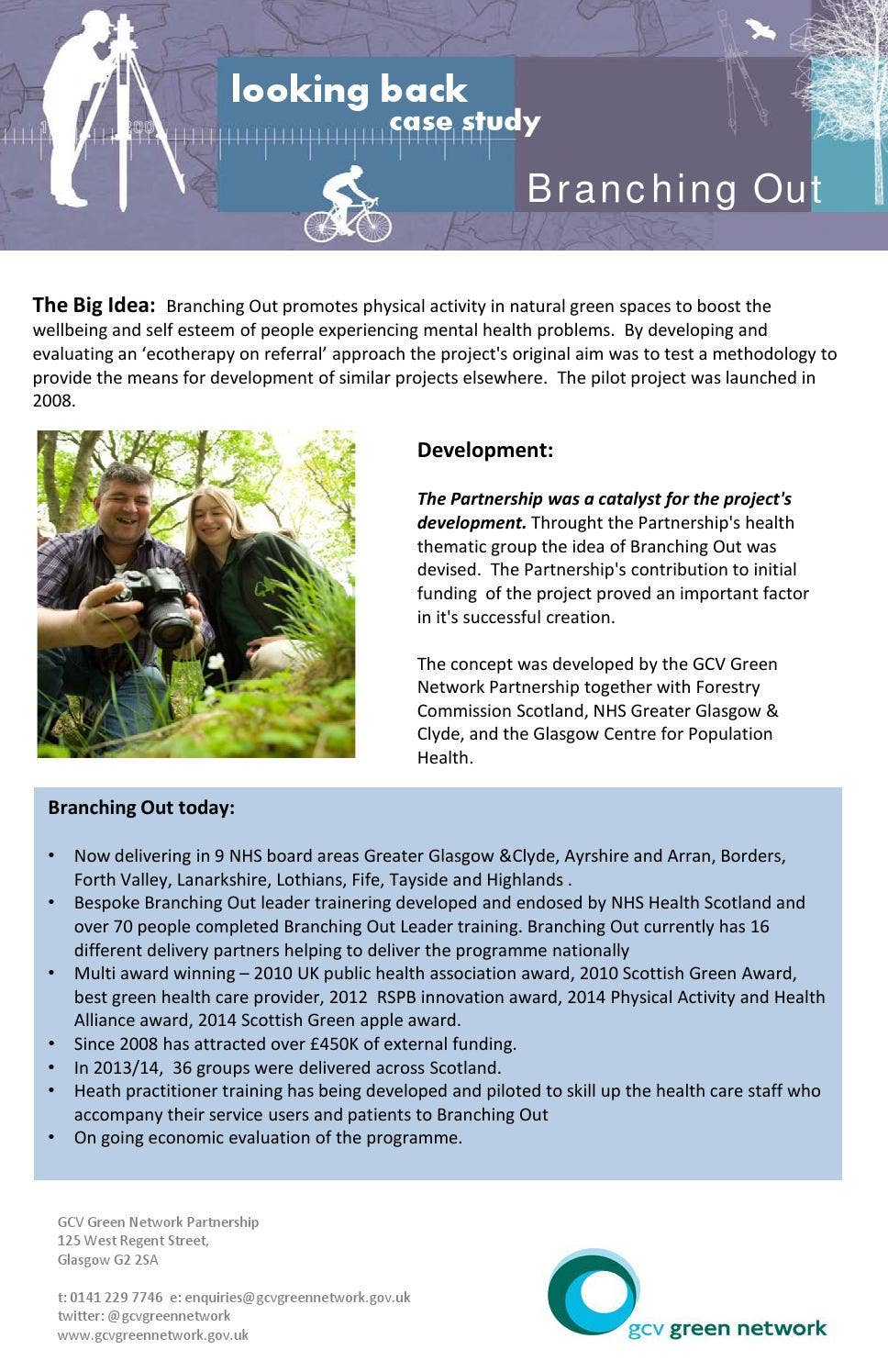 Case study new branching out by GCR Green Network - Issuu