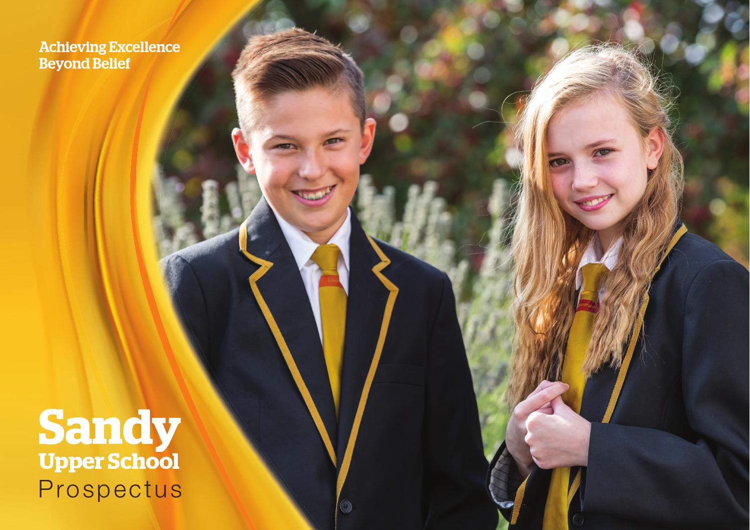 Sandy Upper School Prospectus by W S A - Issuu