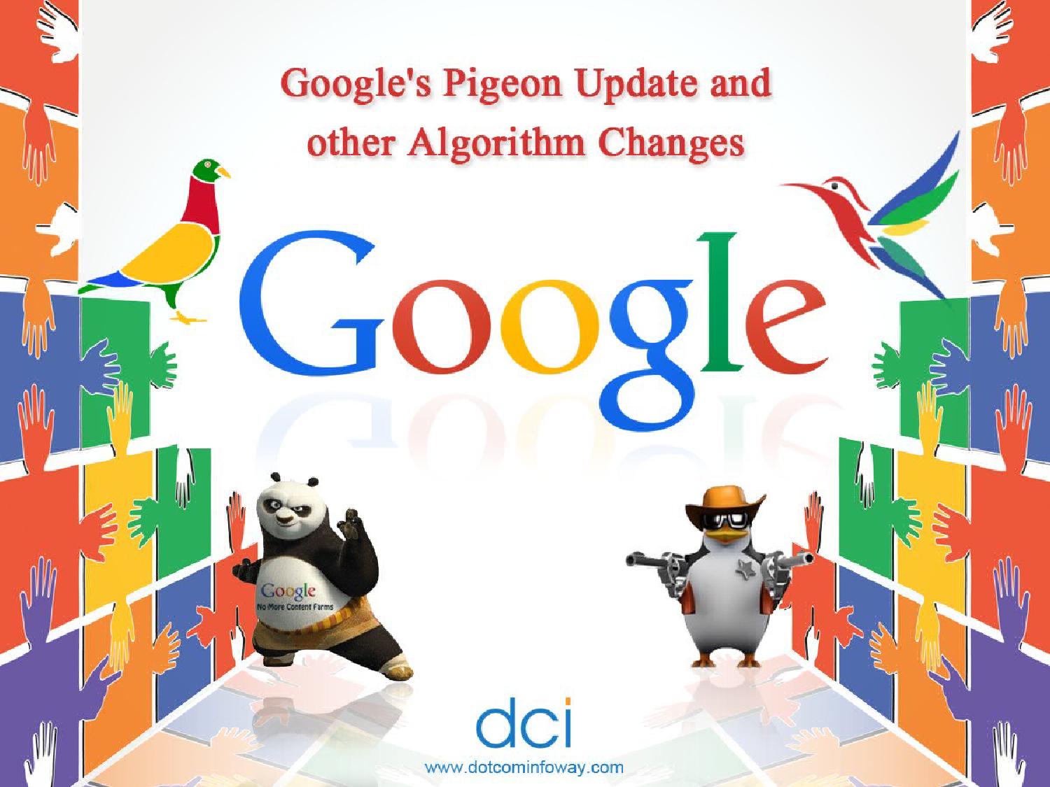 Google's Pigeon Update and other Algorithm Changes by Dot Com Infoway ...