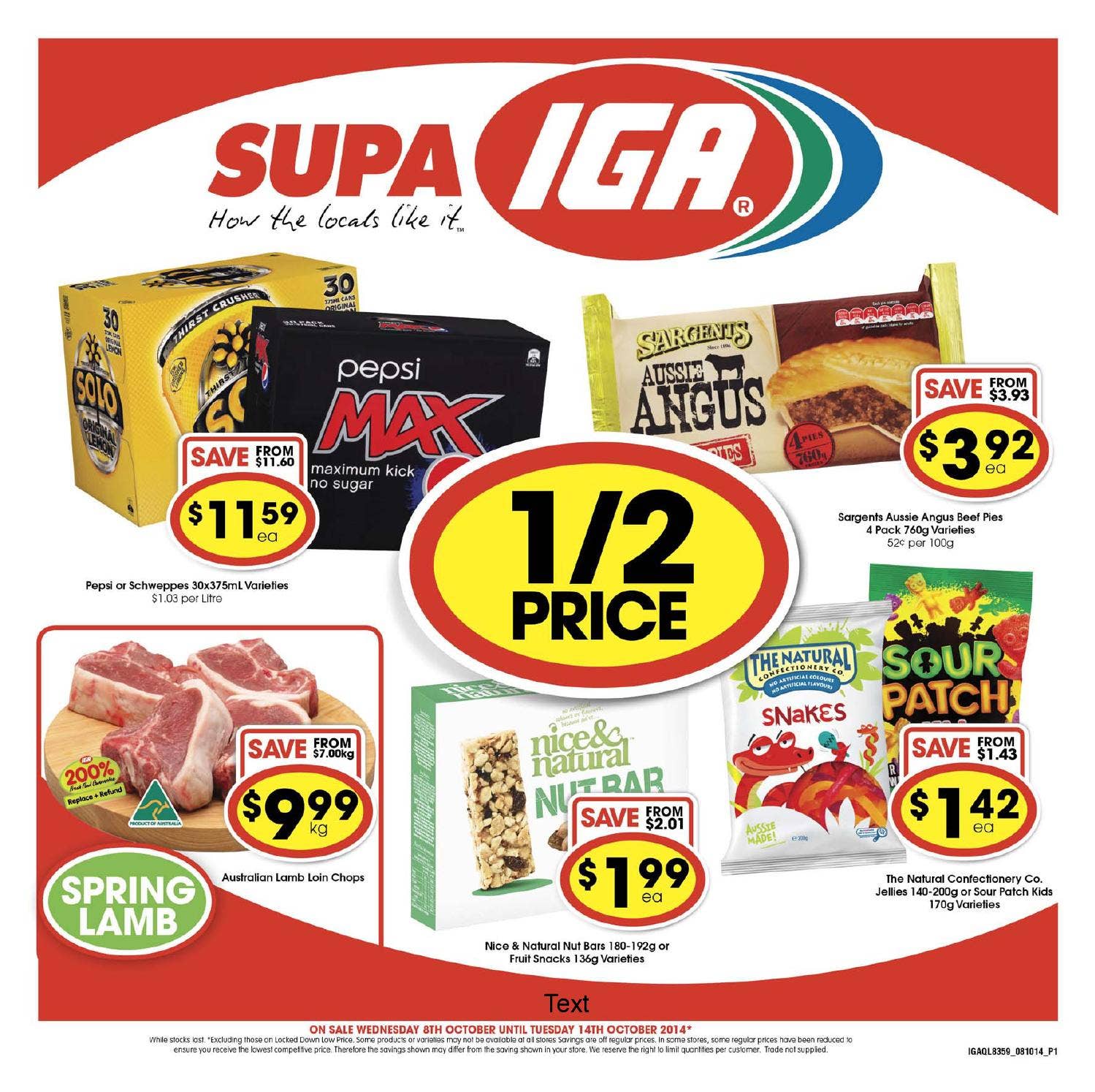 Supa IGA Catalogue 8-14 October 2014 by Echo Publications - Issuu