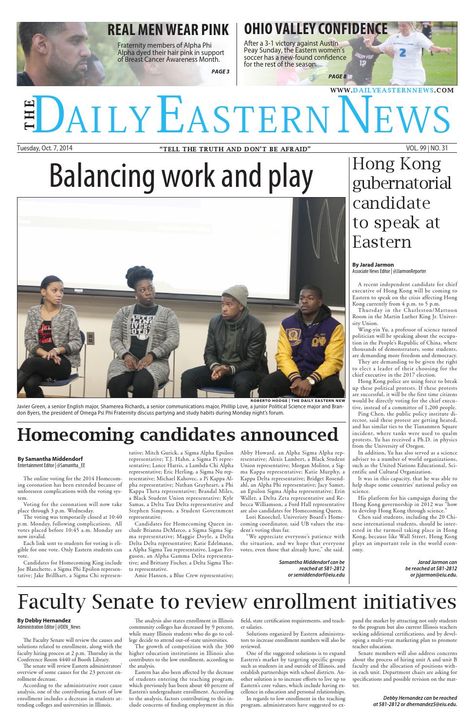 10 7 by The Daily Eastern News - Issuu