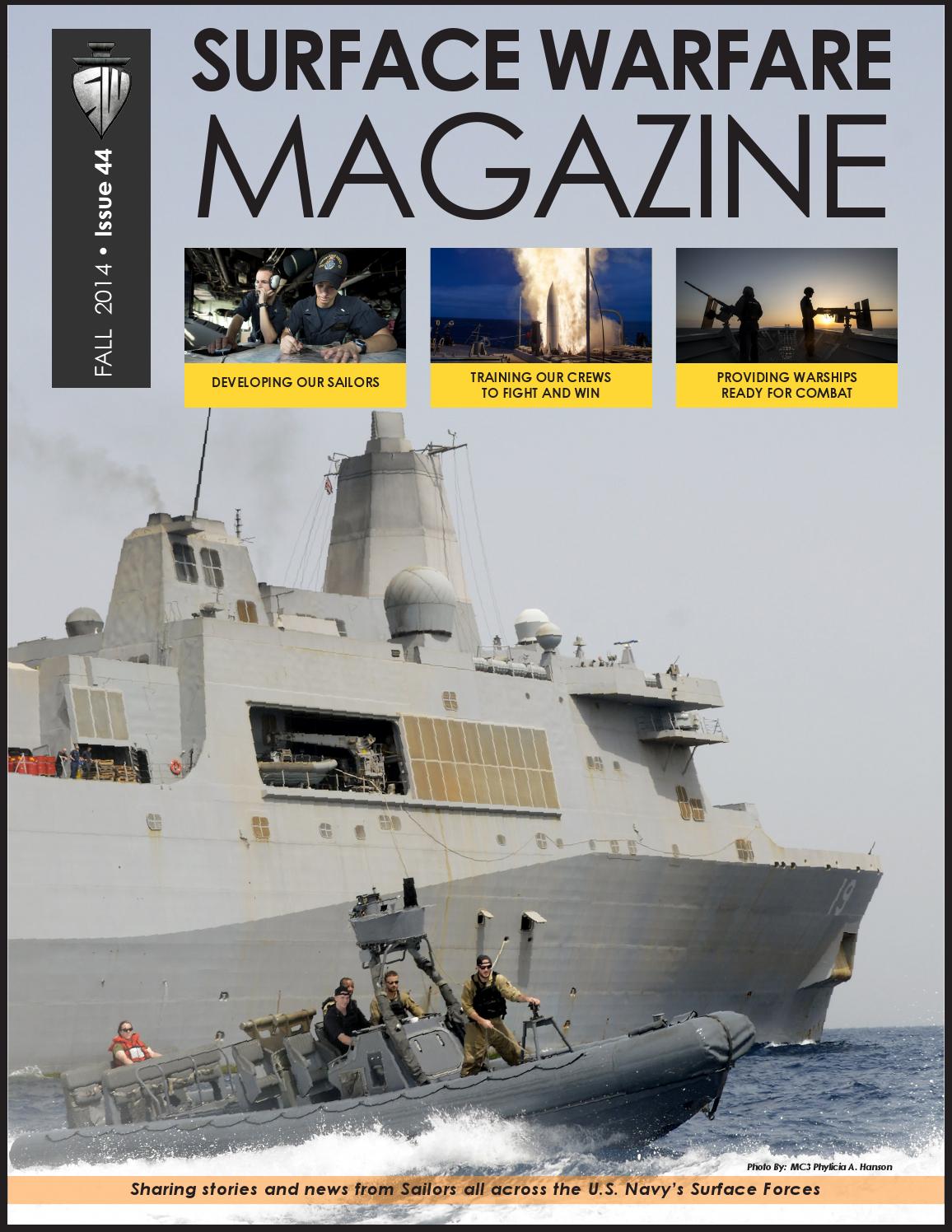 Surface Warfare Magazine - Fall 2014 by Surface Warfare Magazine - Issuu