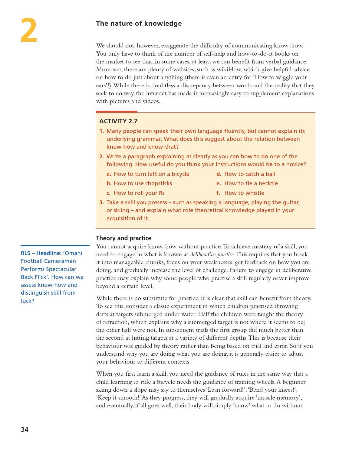 Theory of Knowledge for the IB Diploma (second edition) by Cambridge ...