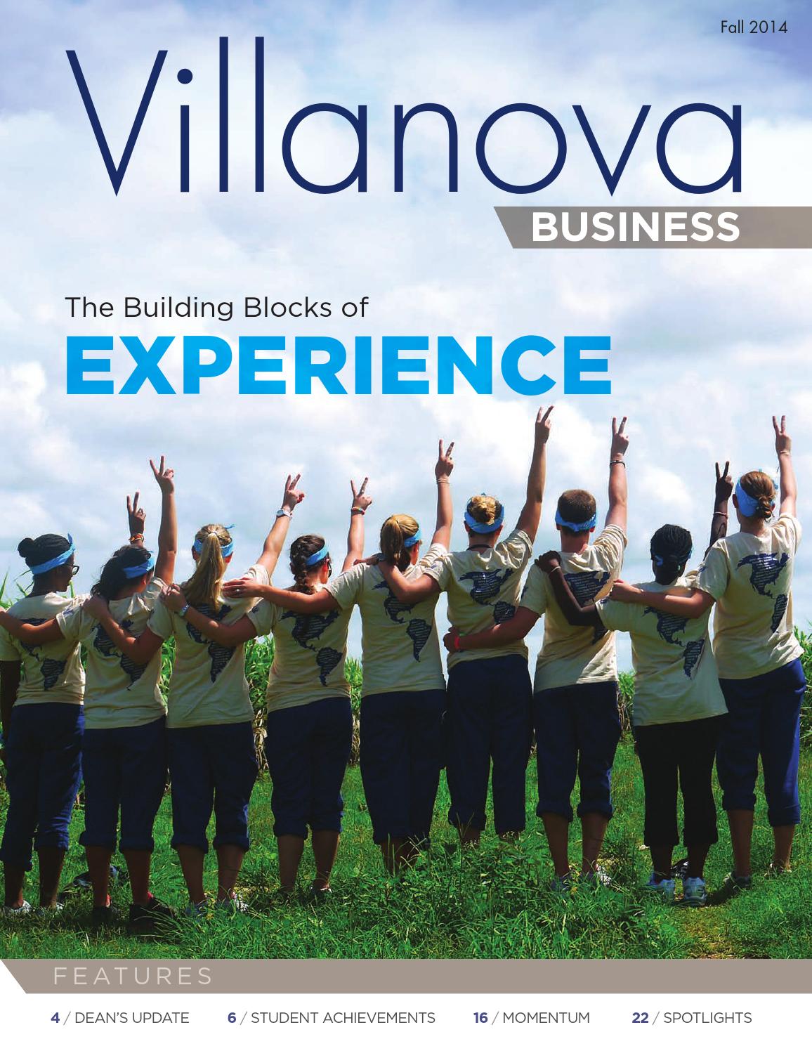 Fall 2014 Villanova Business Magazine by Villanova School of Business ...
