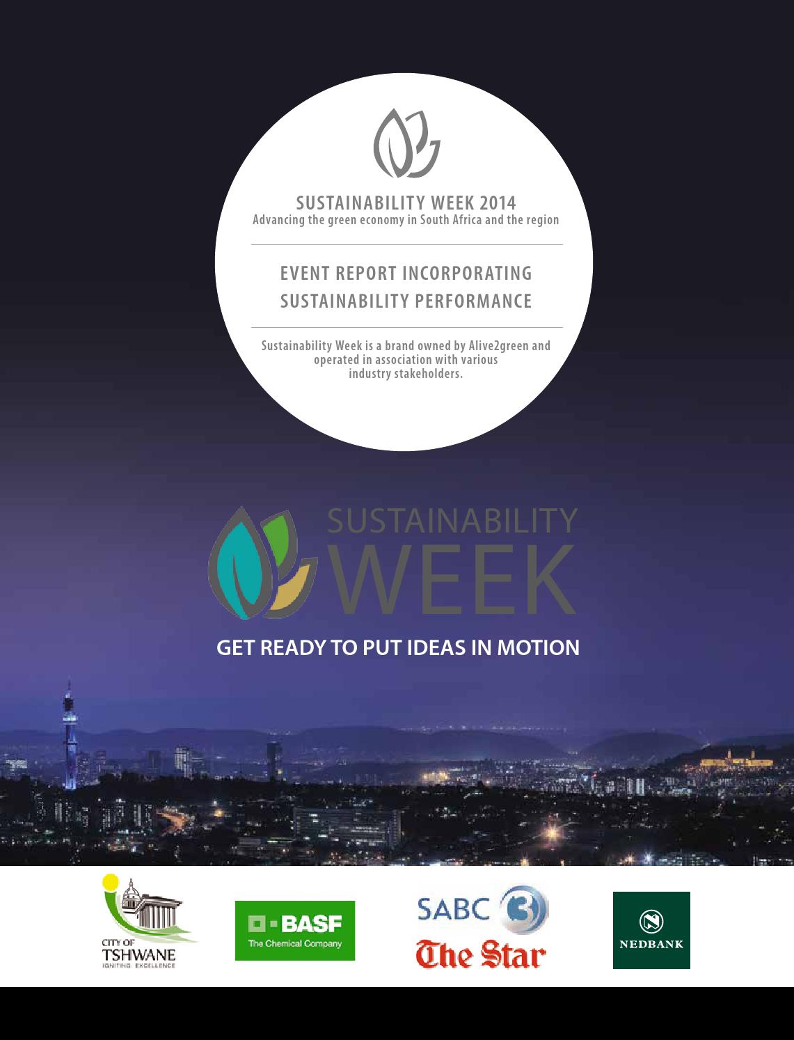 Sustainability Week 2014 Event Report by Green Economy Media - Issuu