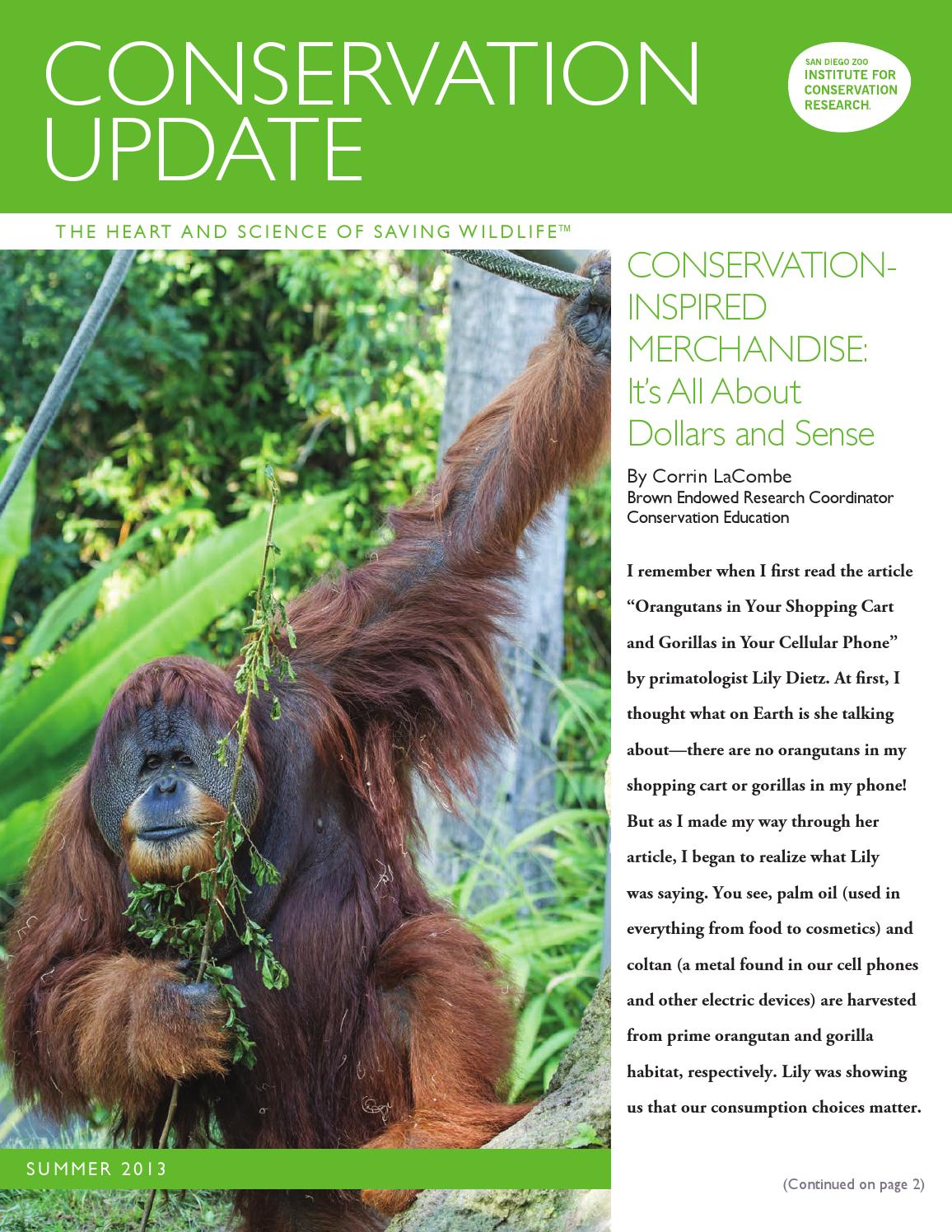 Conservation Update Summer 2013 by San Diego Zoo Wildlife Alliance - Issuu