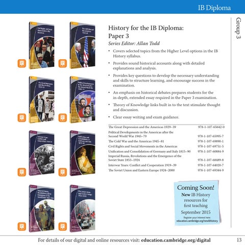 Cambridge University Press IB Diploma Resources 2015 Catalogue by ...
