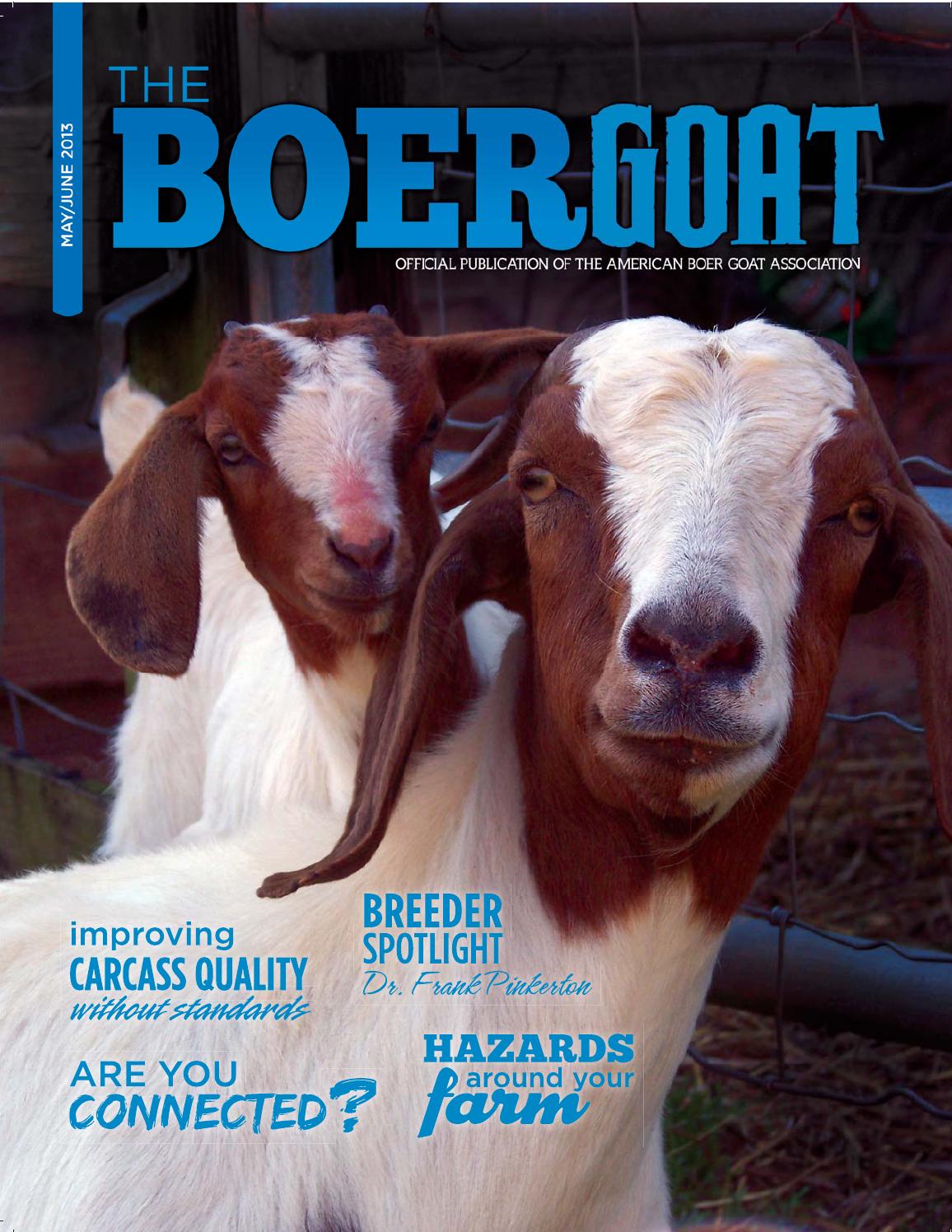 The Boer Goat - May/June 2013 by American Boer Goat Association - Issuu