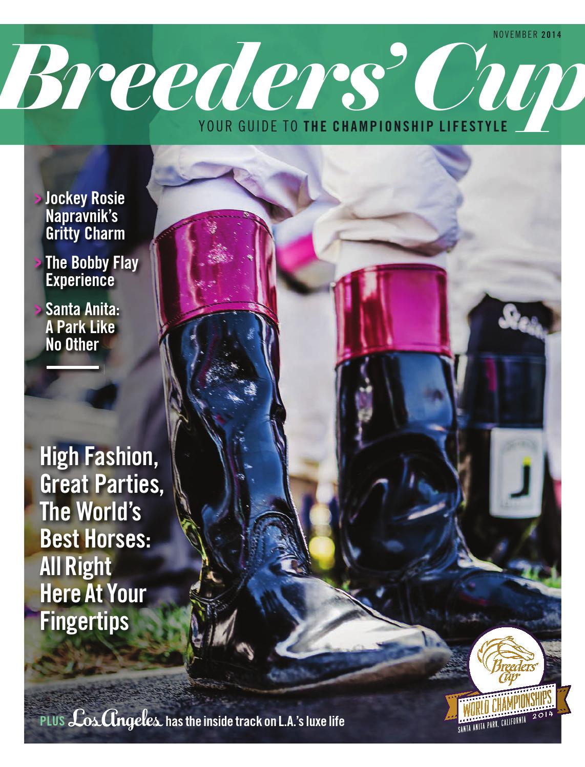 Breeders' Cup Magazine (2014) by The Lifestyle Magazines of SoCal - Issuu
