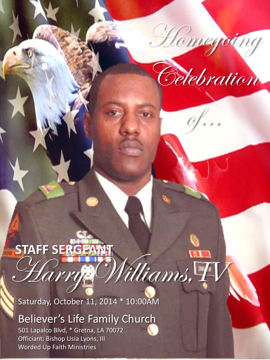 Harry Williams, IV by Our Celebrations of Life - Issuu