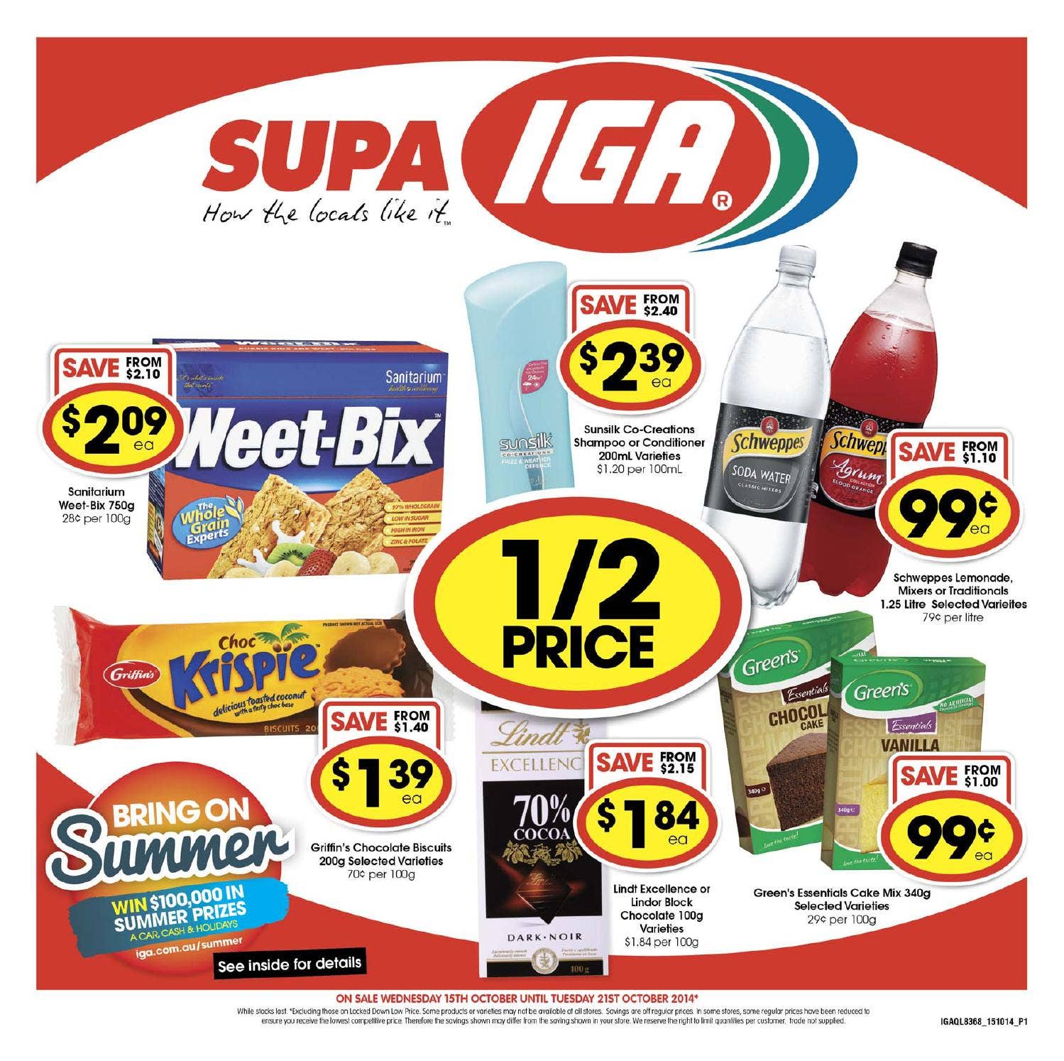 Supa IGA Catalogue 15-21 October 2014 by Echo Publications - Issuu