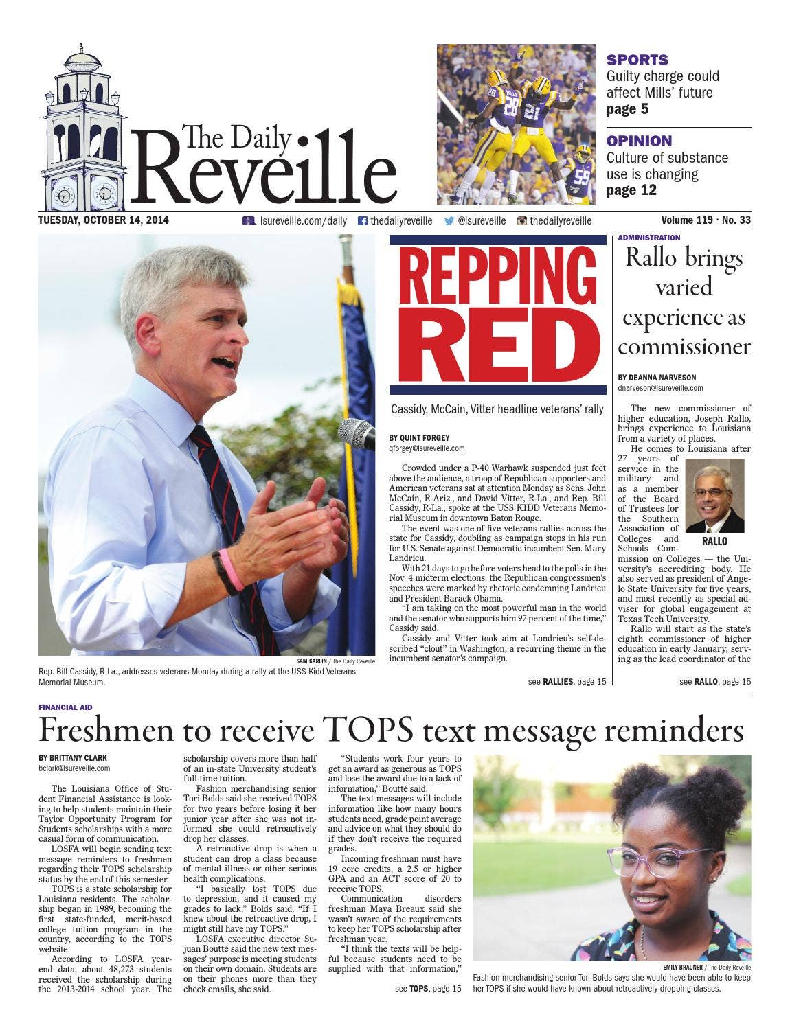 The Daily Reveille - October 14, 2014 by Reveille - Issuu