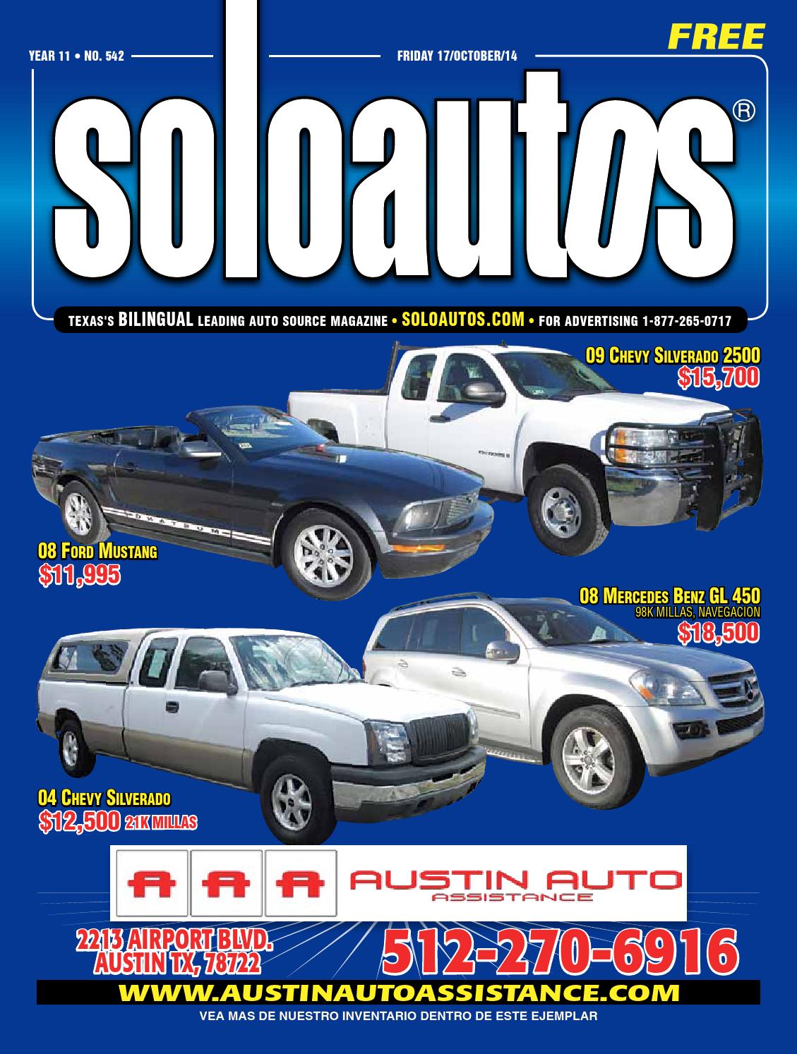 Soloautos Magazine Austin - October 17, 2014 by Soloautos - Issuu