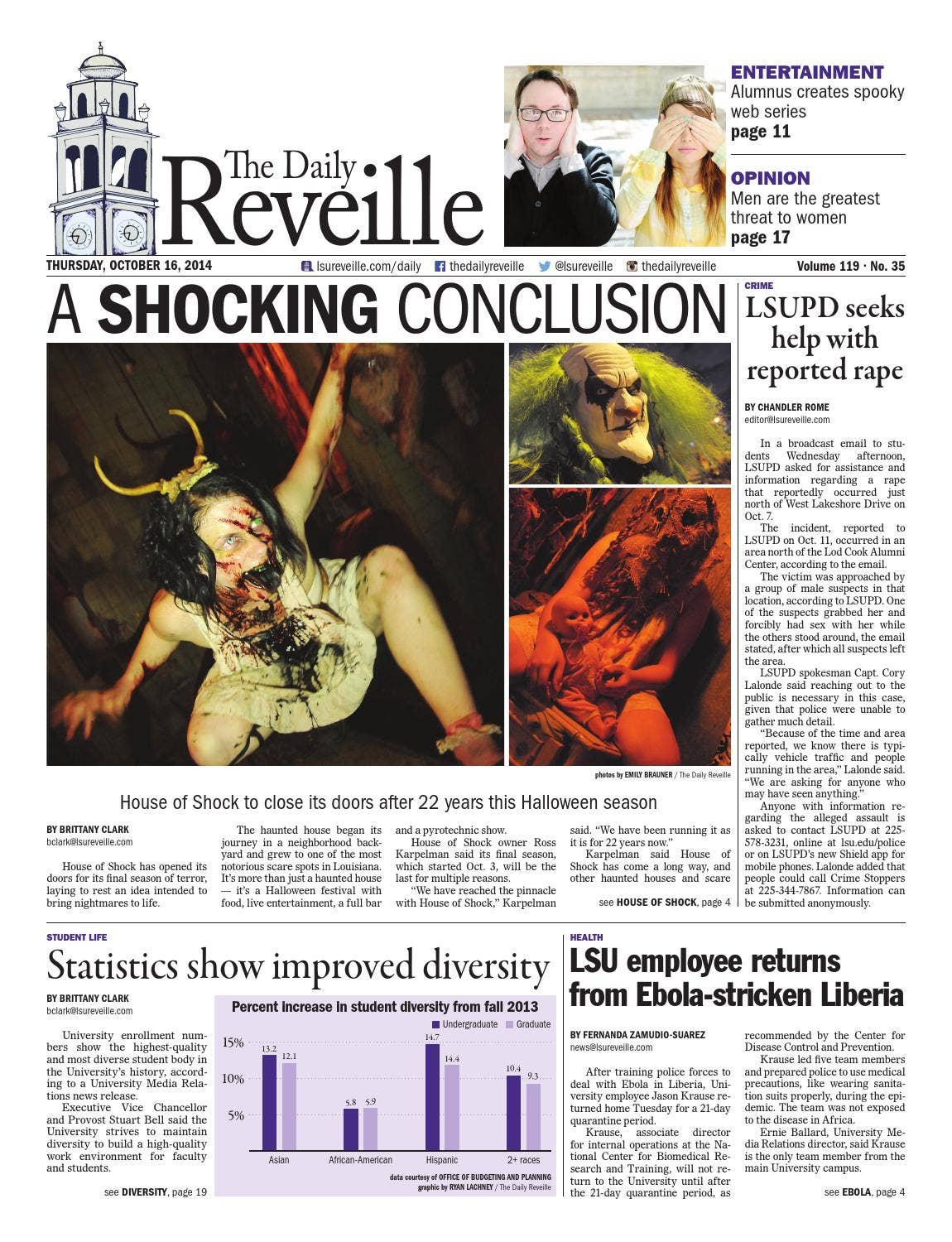 The Daily Reveille - October 16, 2014 by Reveille - Issuu