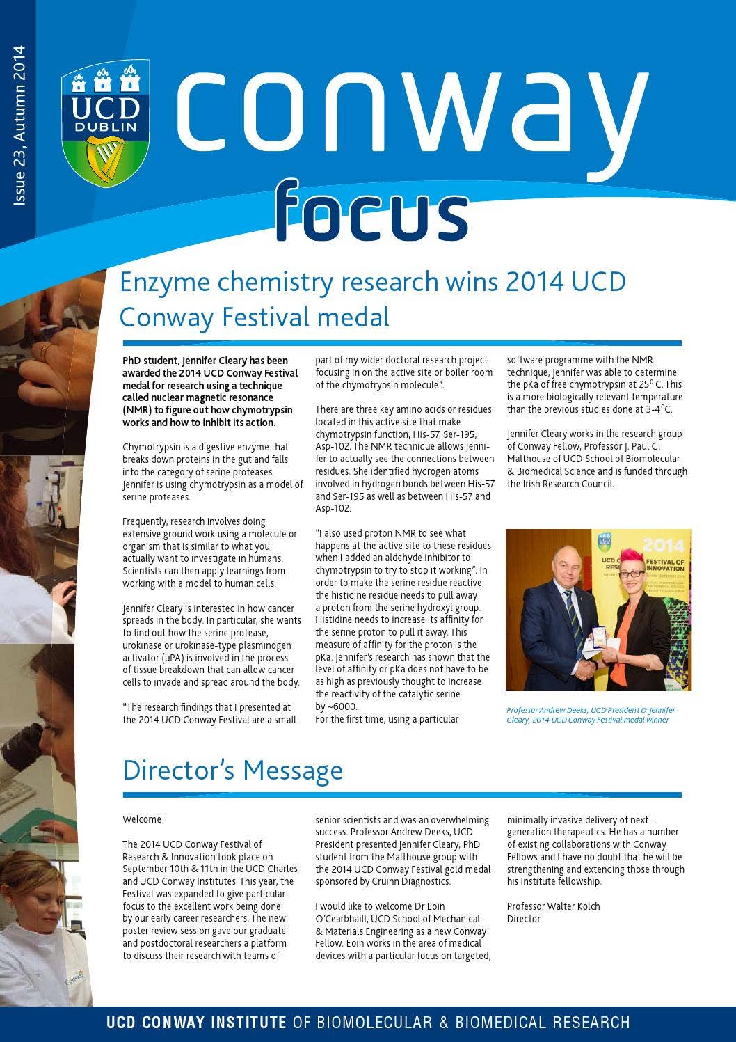 UCD Conway Focus Autumn 2014 by UCD Conway Institute - Issuu