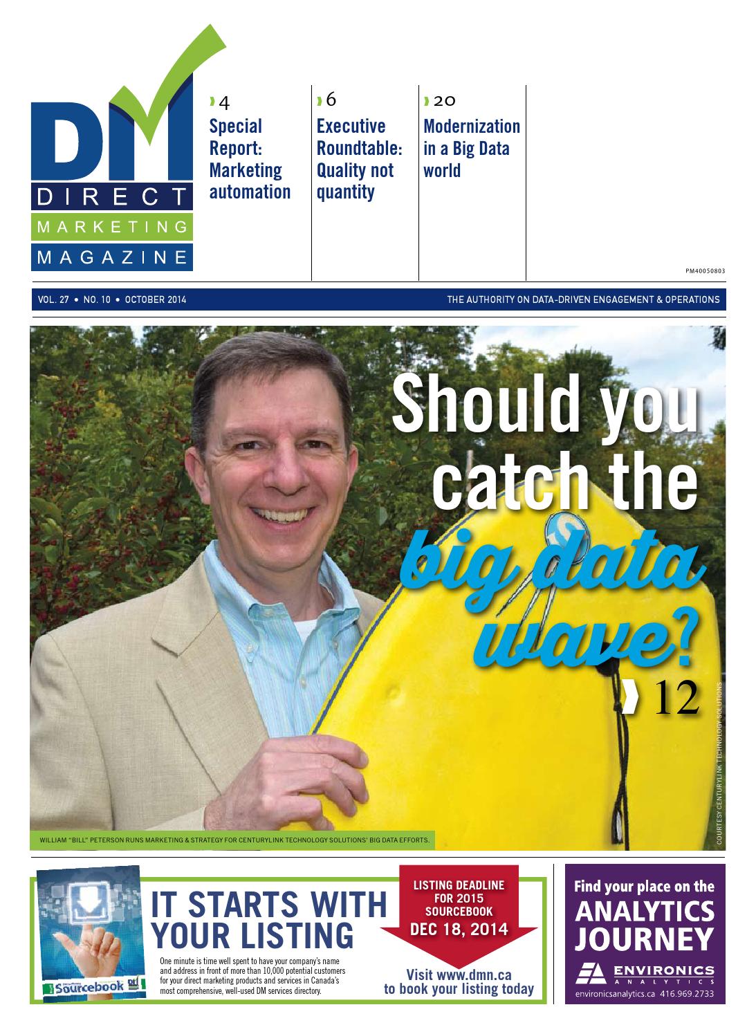 Direct Marketing magazine October 2014 by Lloydmedia Inc - Issuu
