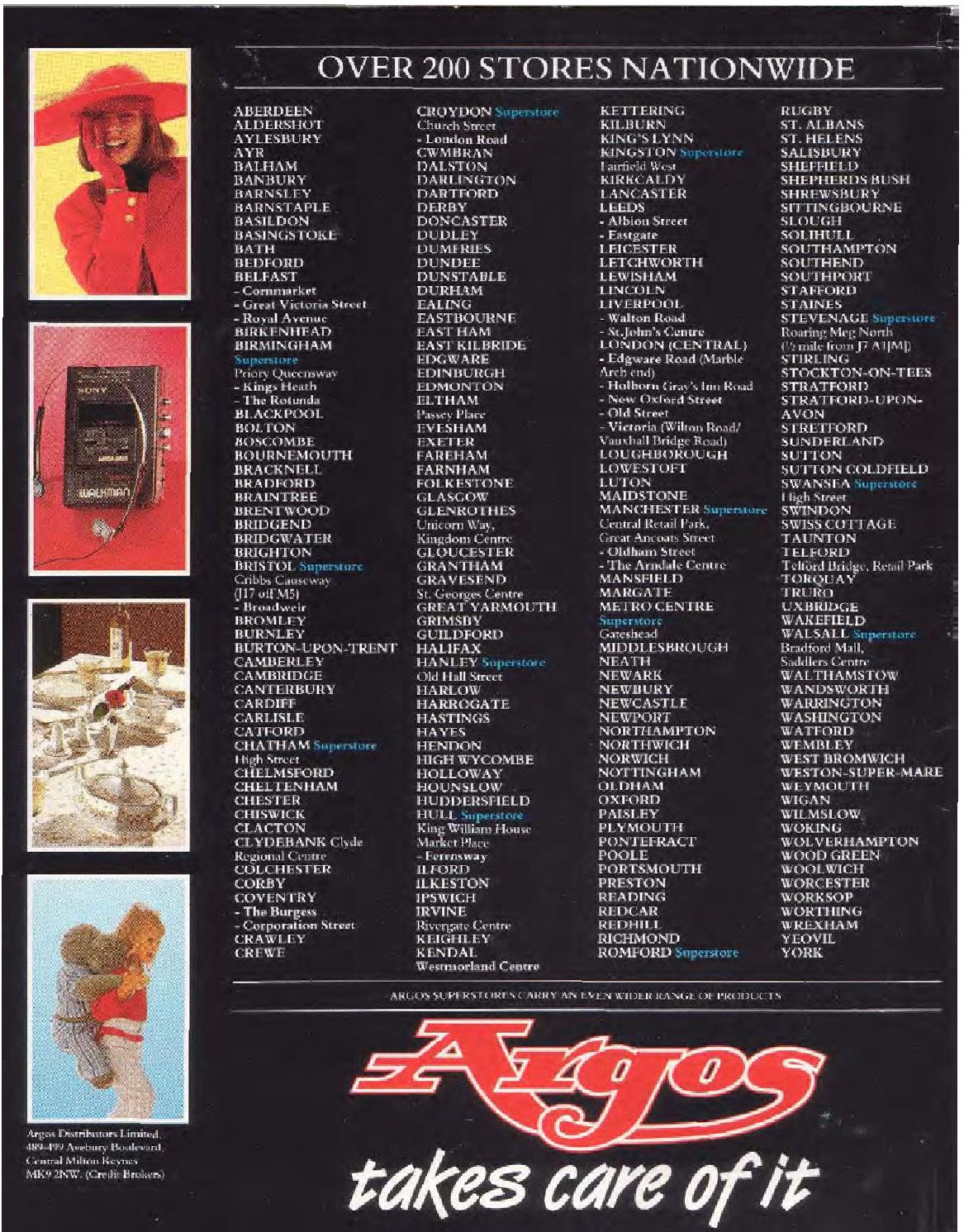 Argos No.32 1989 Autumn/Winter by Retromash - Issuu