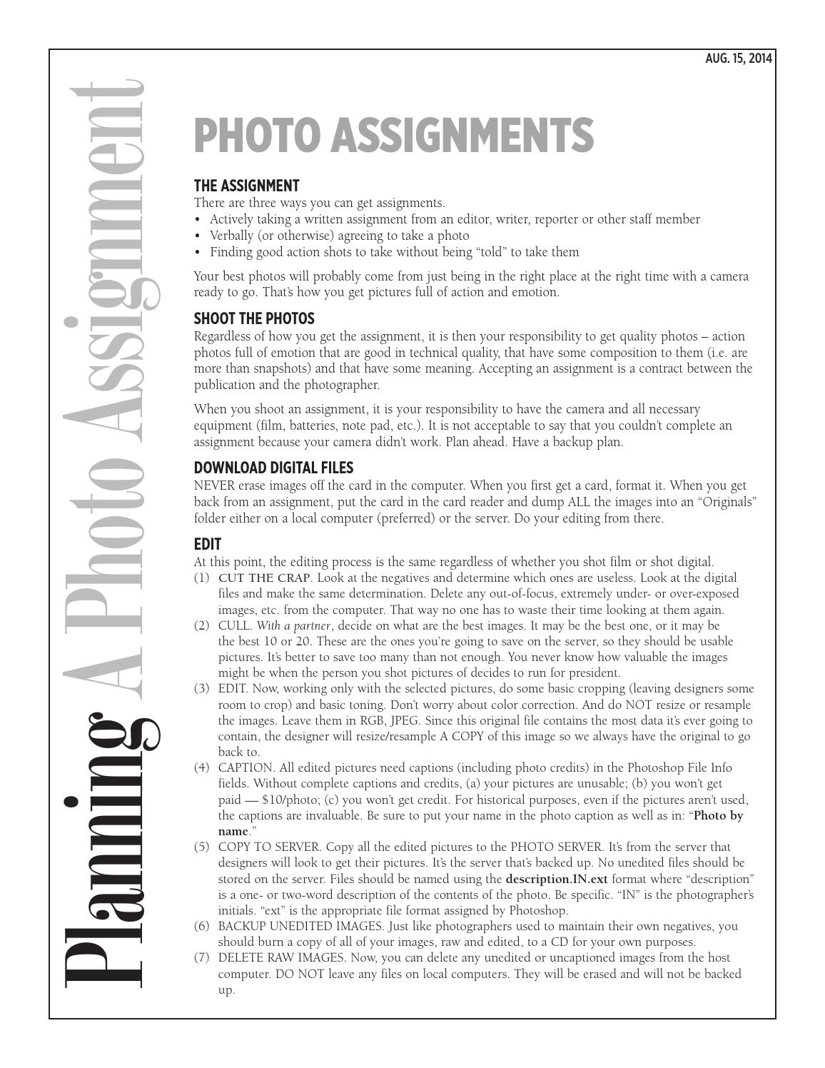 Photo assignment by Bradley Wilson - Issuu