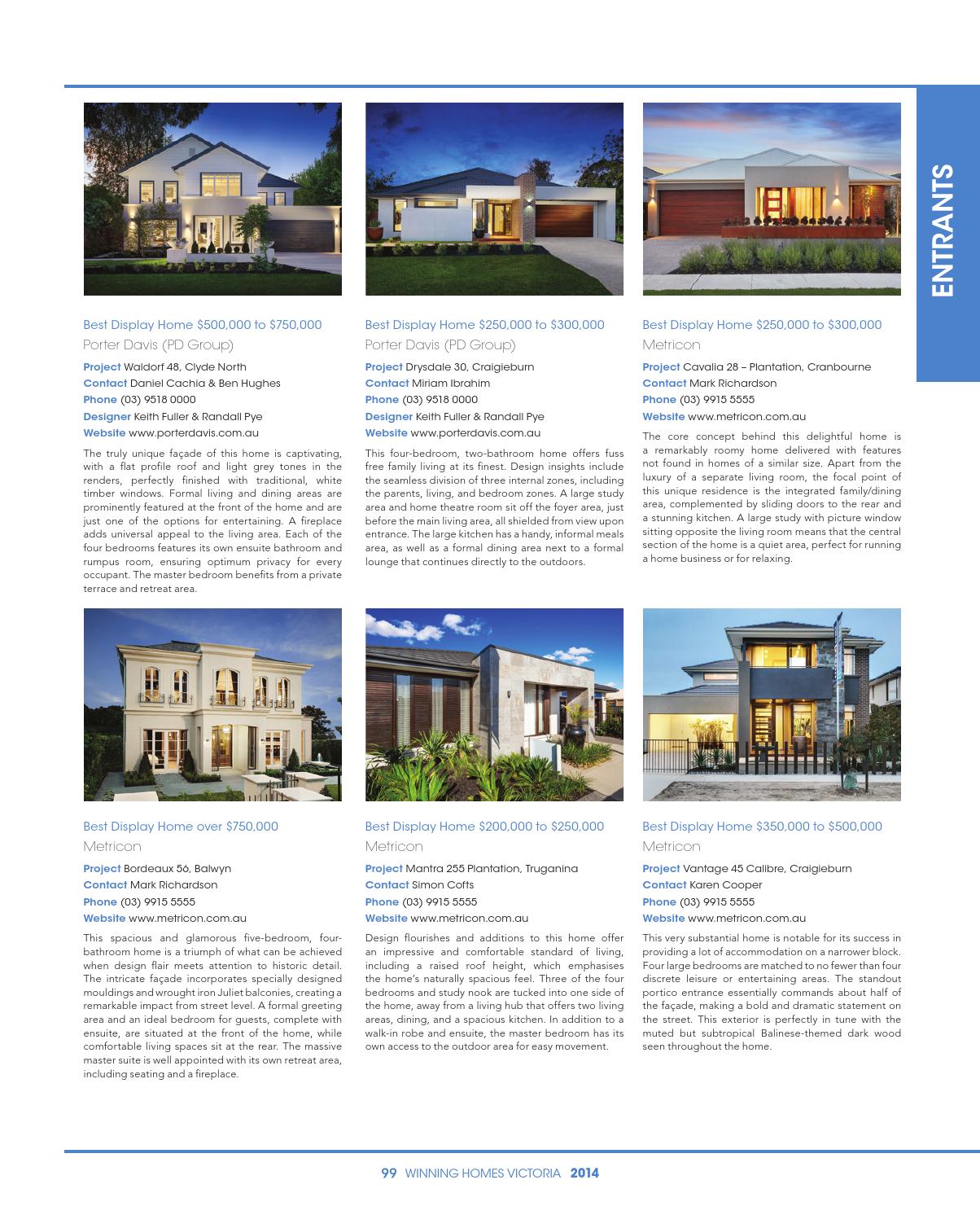 2014 Master Builders Victoria Winning Homes Magazine by arkmedia4217 ...