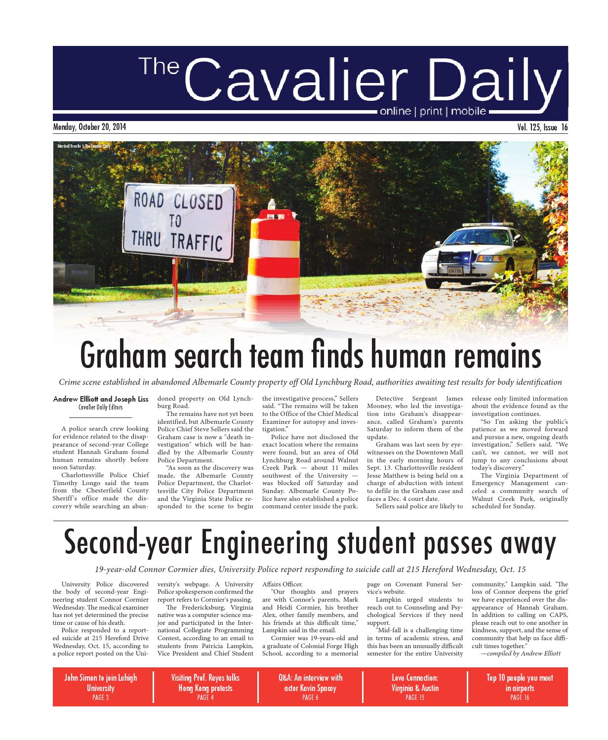 Monday, October 20, 2014 by The Cavalier Daily - Issuu