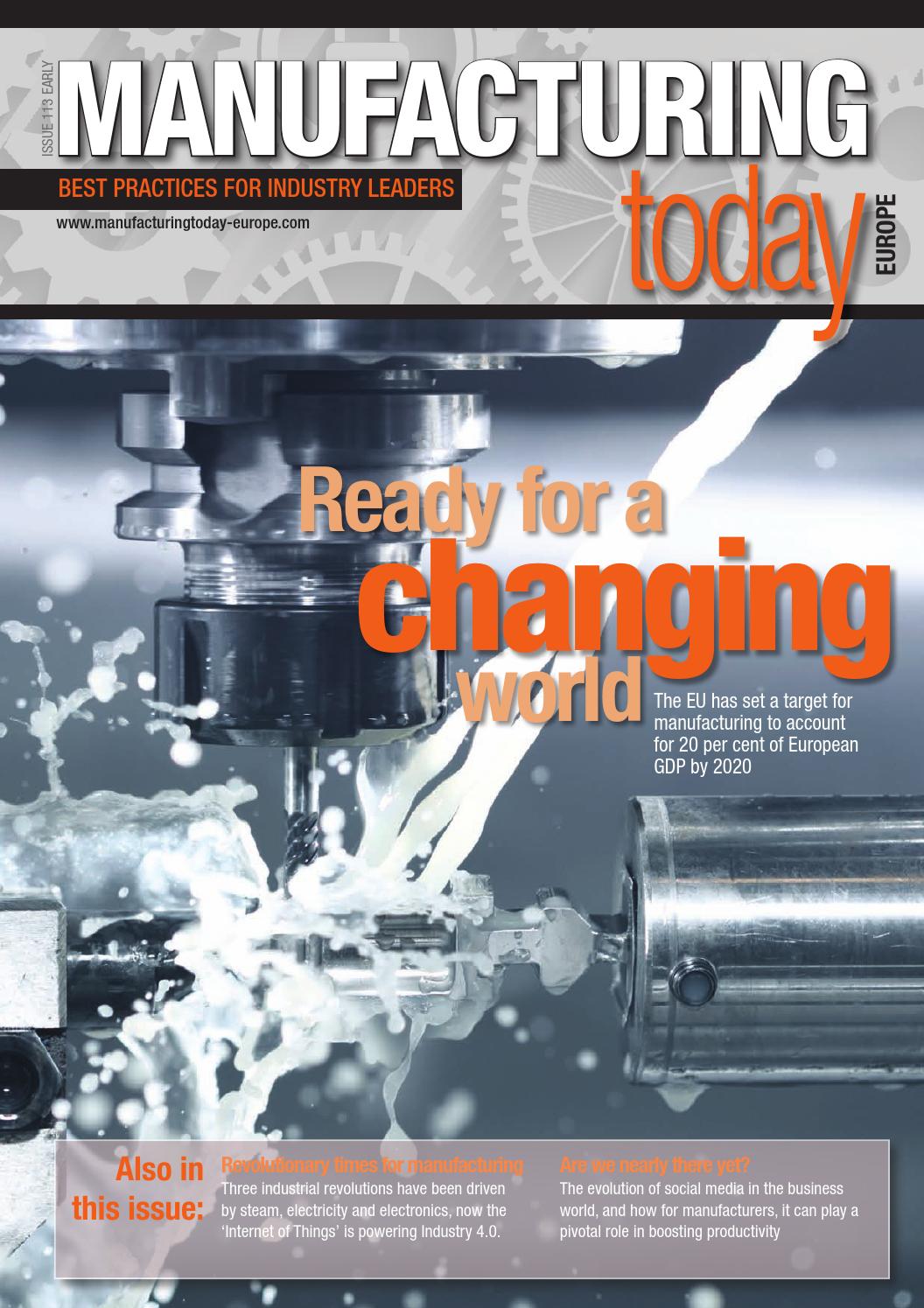 Manufacturing Today Europe Issue 113 Early Edition by Finelight Media ...