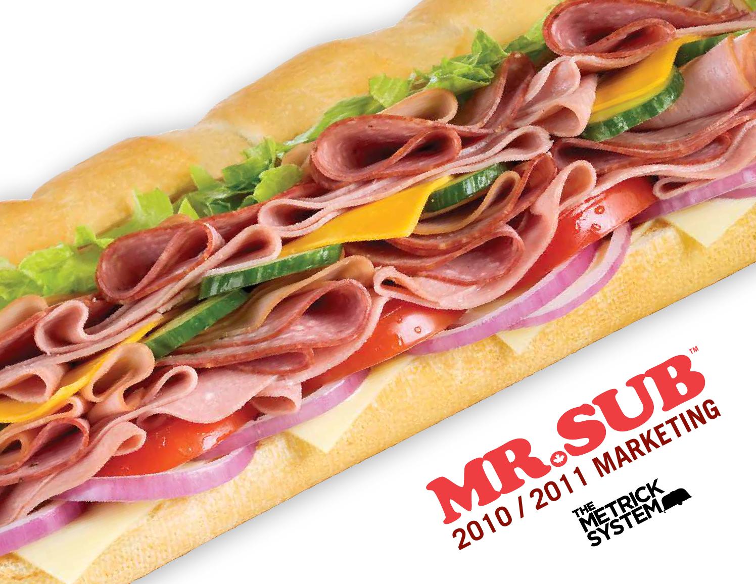 Mr. Sub Marketing 2010/11 by The Metrick System - Issuu