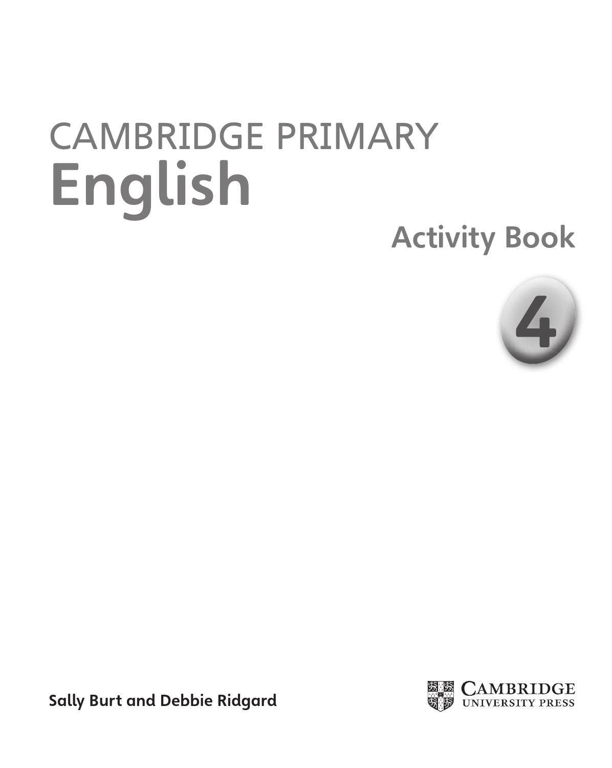 Preview Cambridge Primary English Activity Book 4 by Cambridge ...