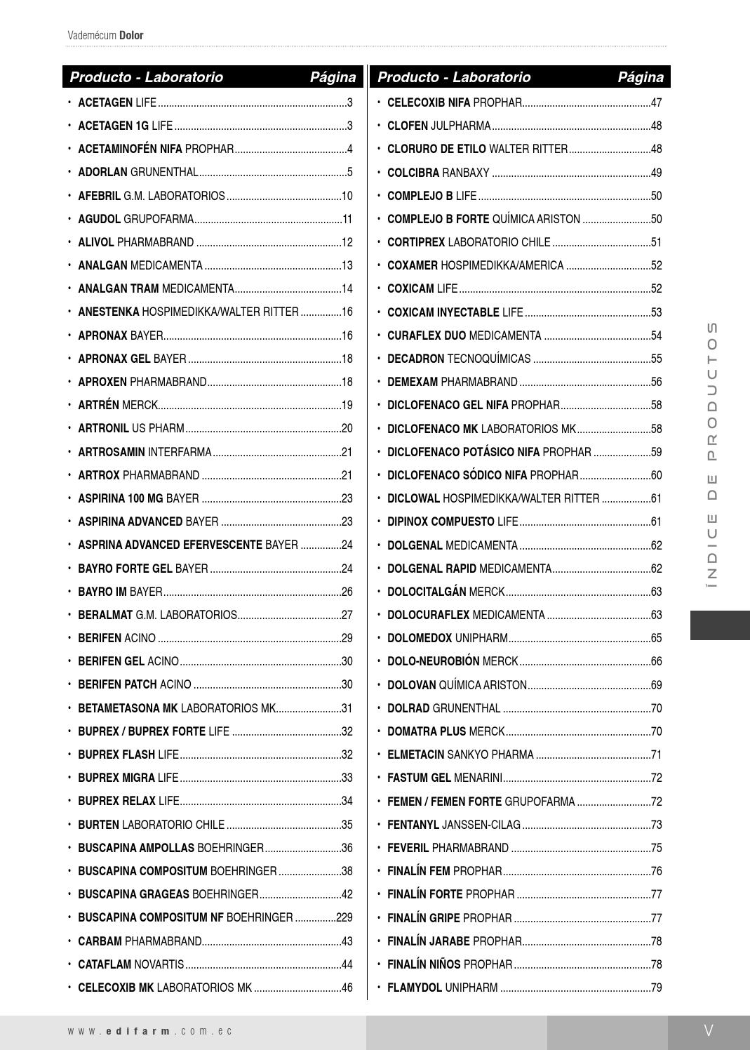 Vademecum dolor edifarm by Edifarm & Cía. - Issuu