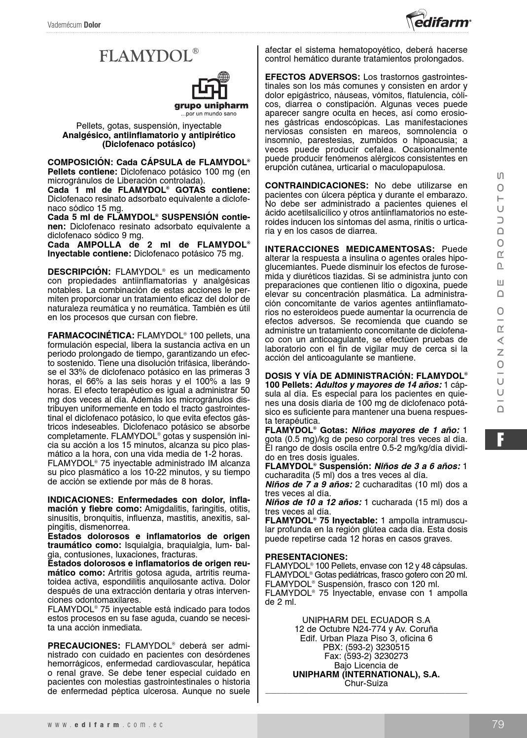 Vademecum dolor edifarm by Edifarm & Cía. - Issuu