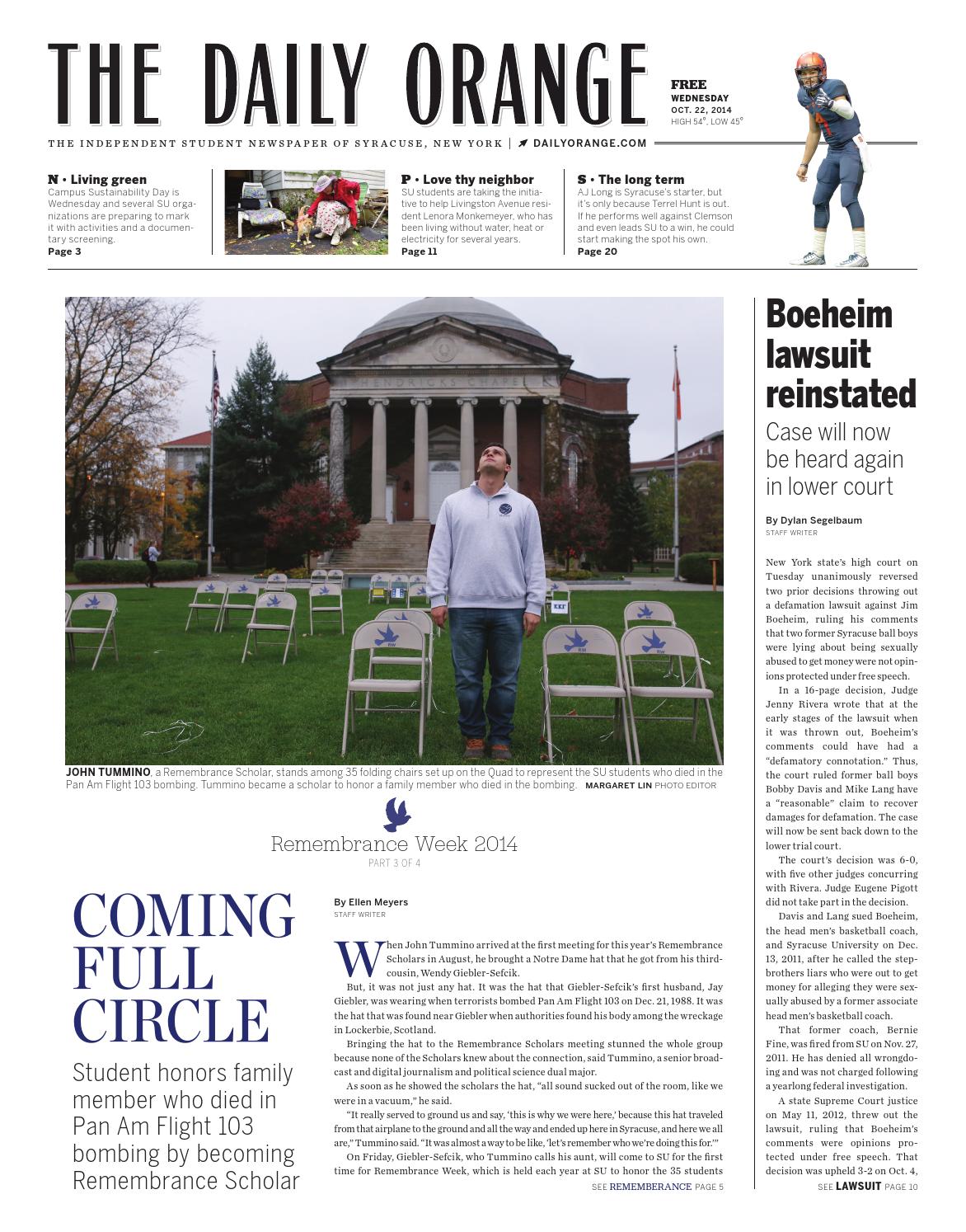 Oct. 22, 2014 by The Daily Orange - Issuu