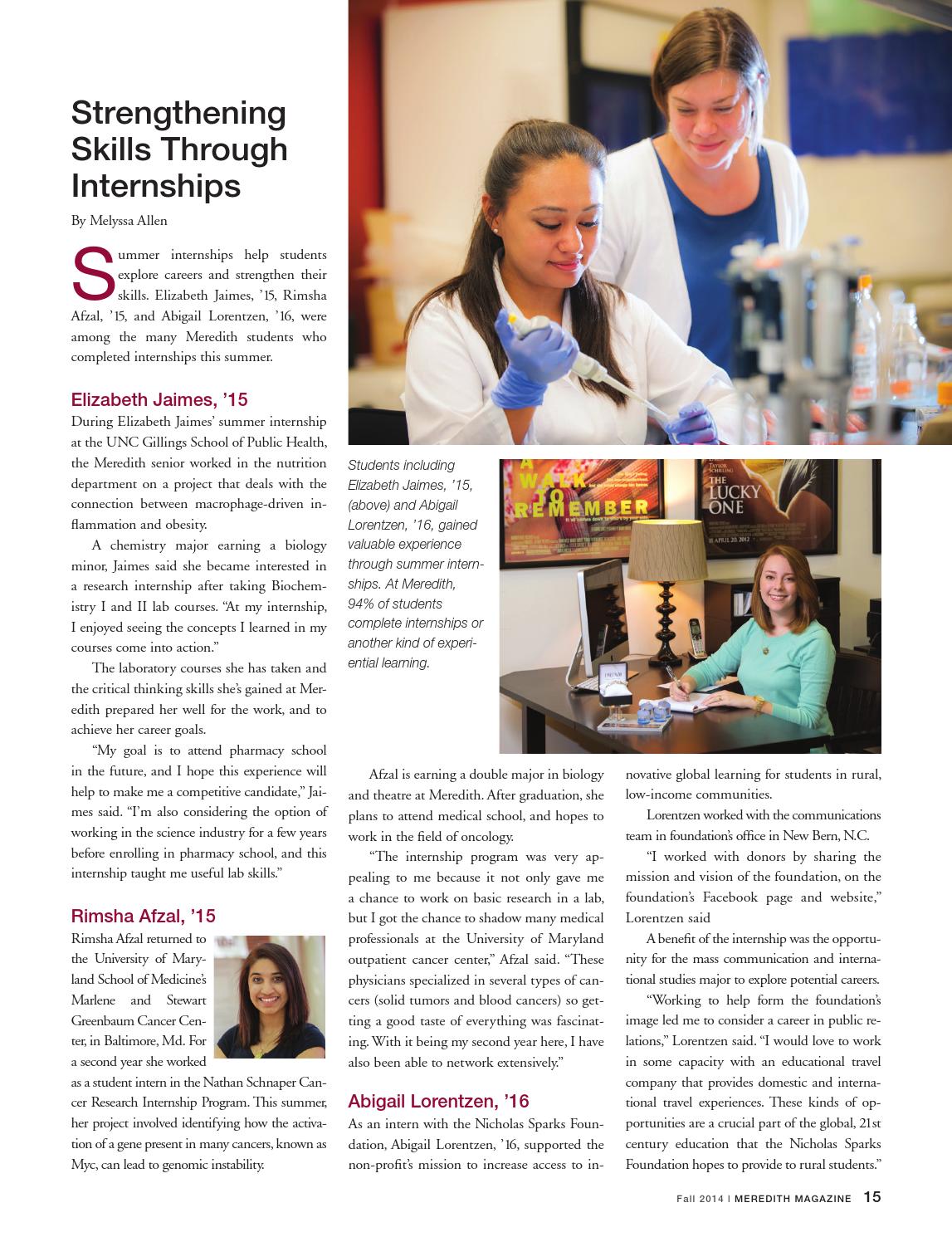 Meredith Magazine Fall 2014 by Meredith College - Issuu