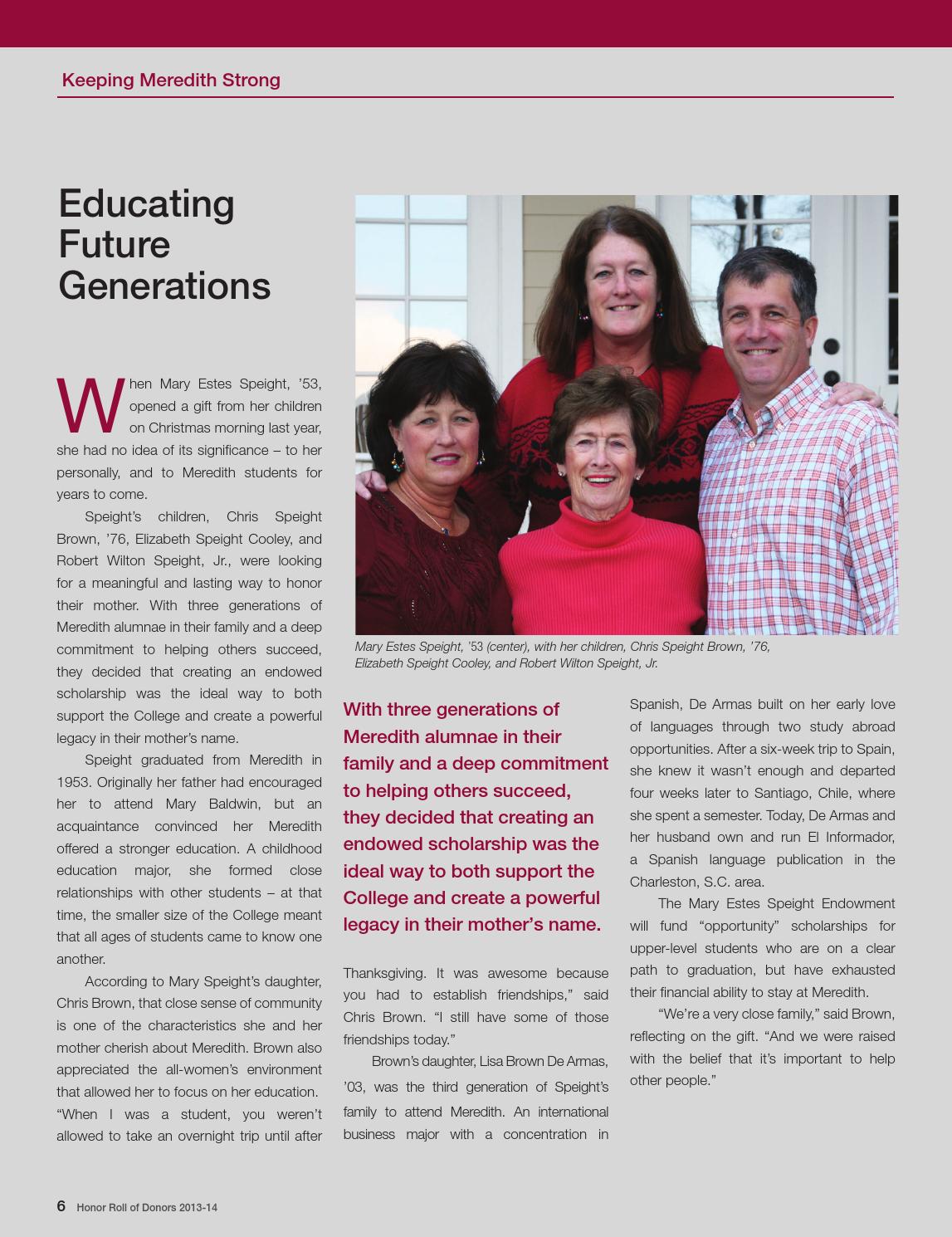 Meredith Magazine Fall 2014 by Meredith College - Issuu