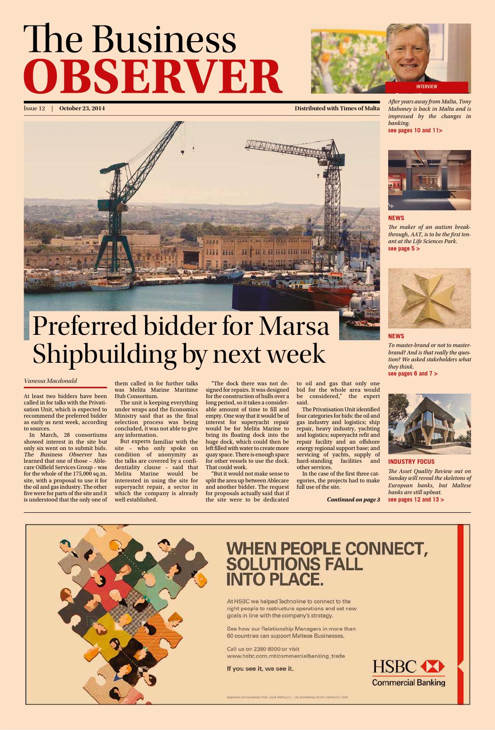 The Business Observer 23rd October - Issue 12 by Content House Group ...