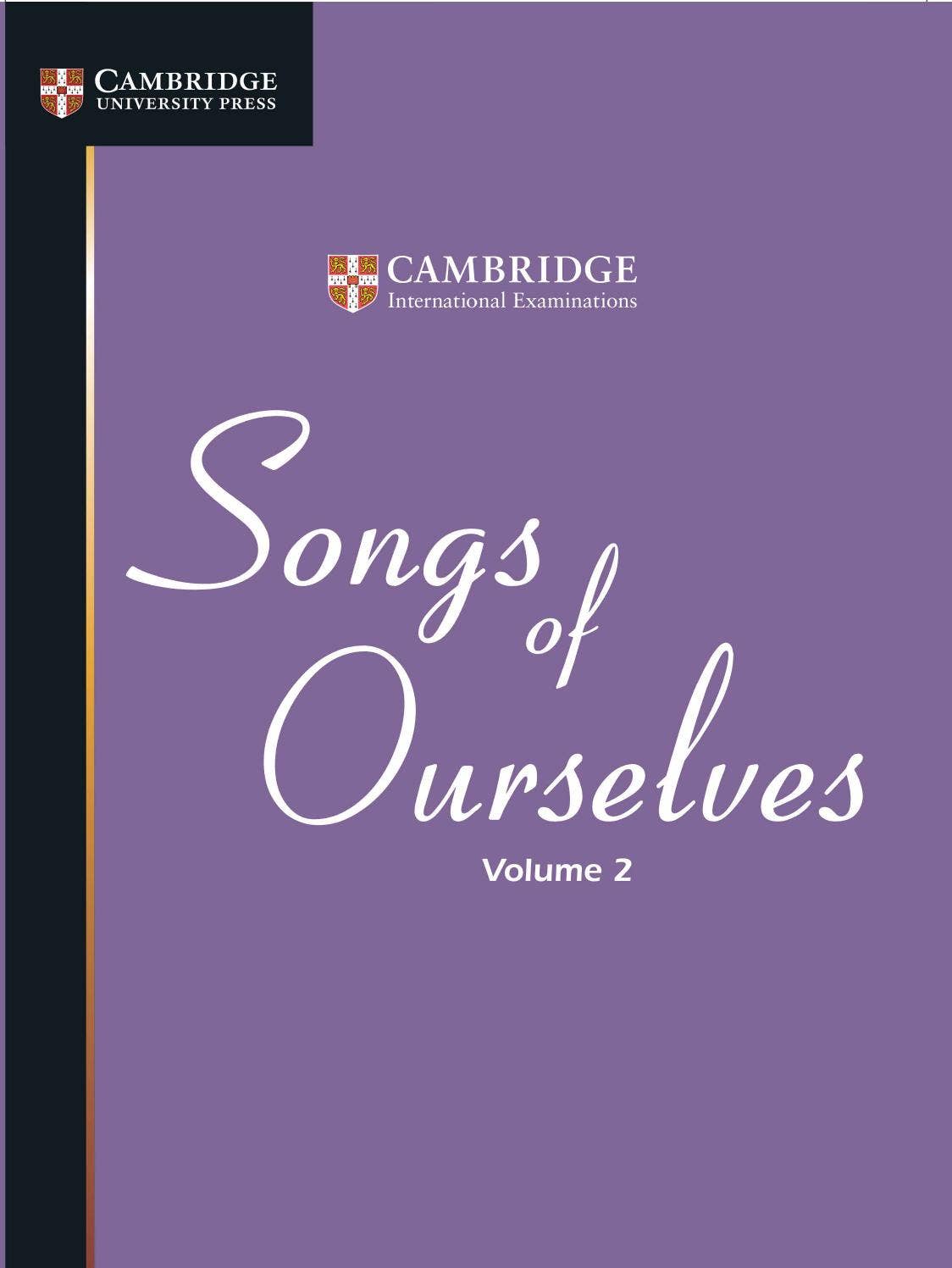 Preview Songs Of Ourselves Volume 2 by Cambridge International ...