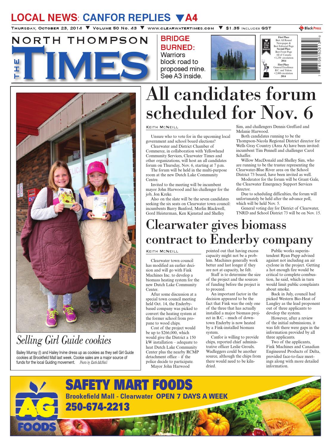 Clearwater Times, October 23, 2014 by Black Press Media Group - Issuu