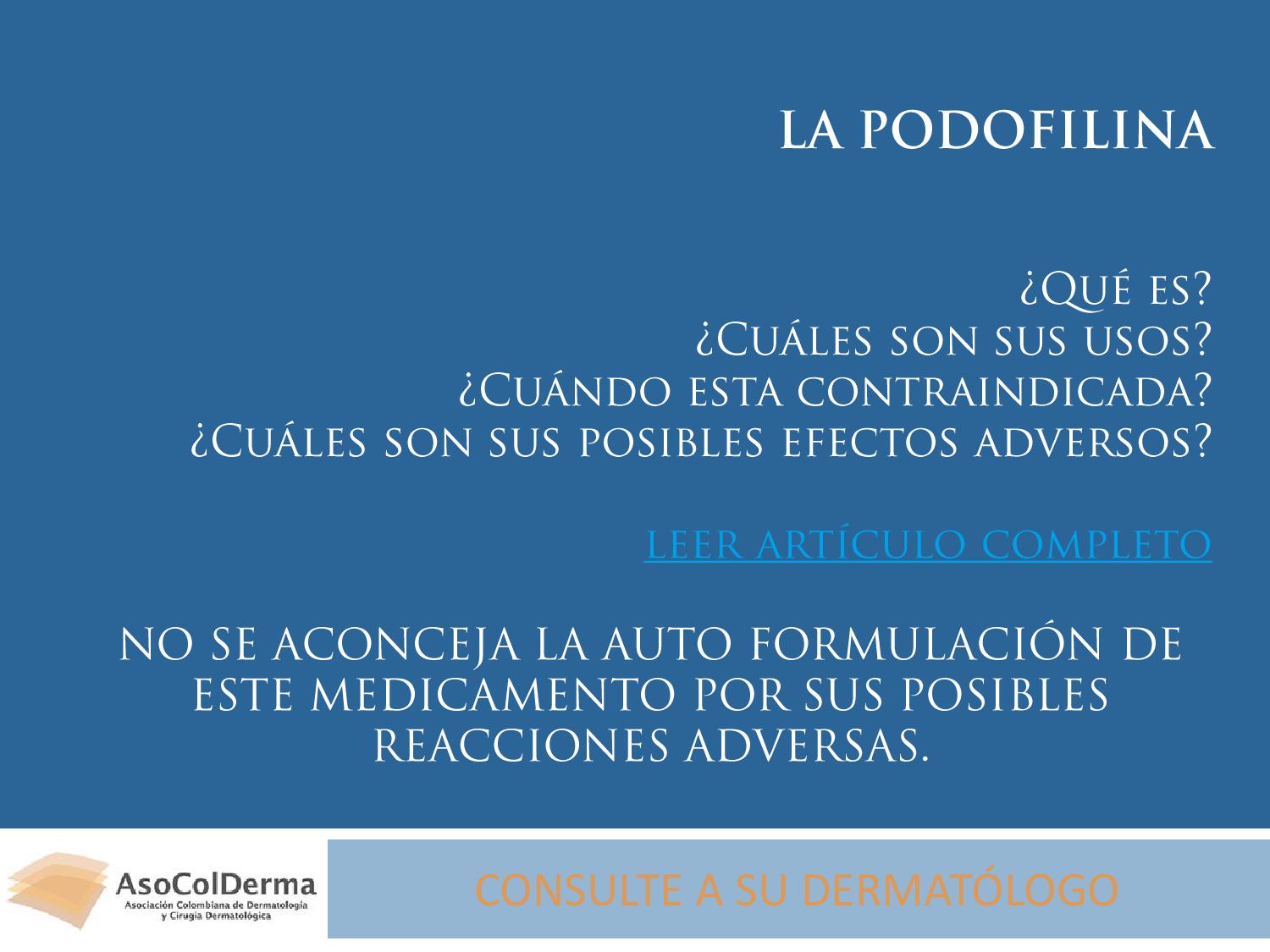 Que Es Podofilina - Descargar Pdf