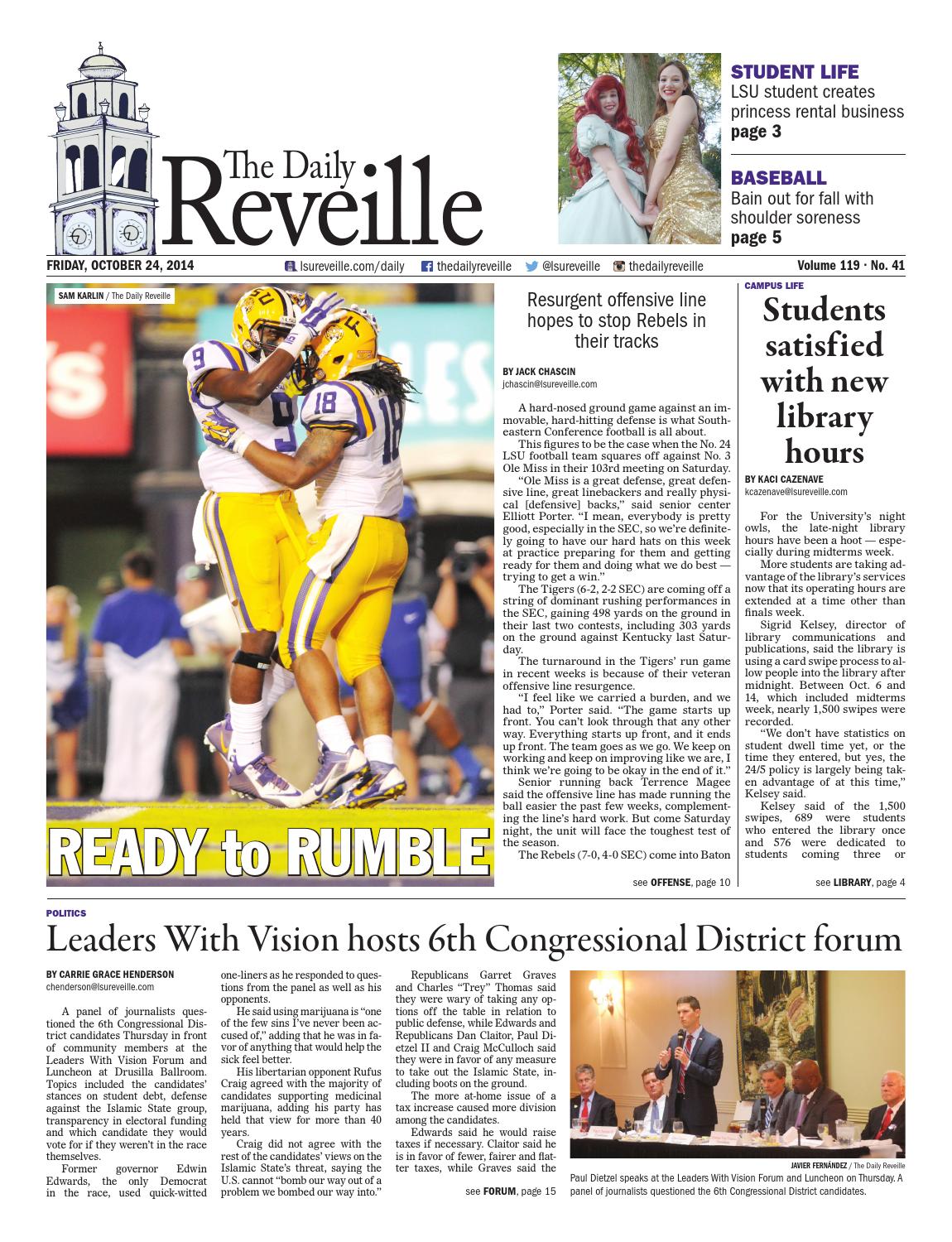 The Daily Reveille - October 24, 2014 by Reveille - Issuu