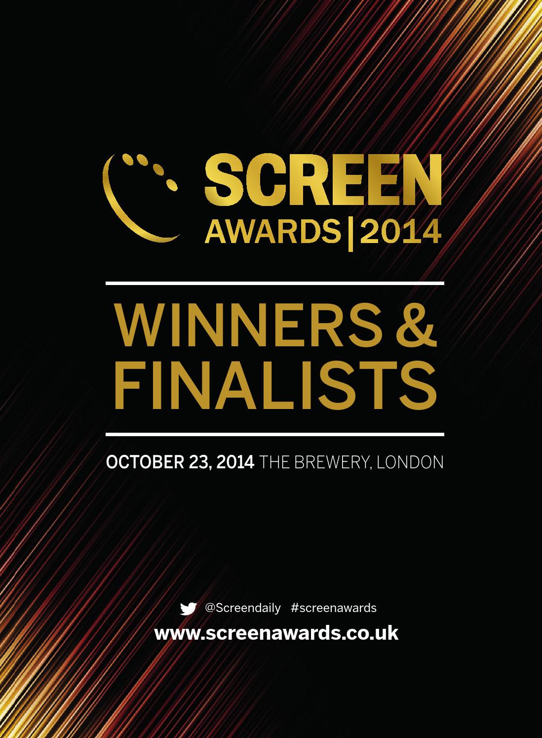 Screen Awards 2014 by Media Business Insight - Issuu
