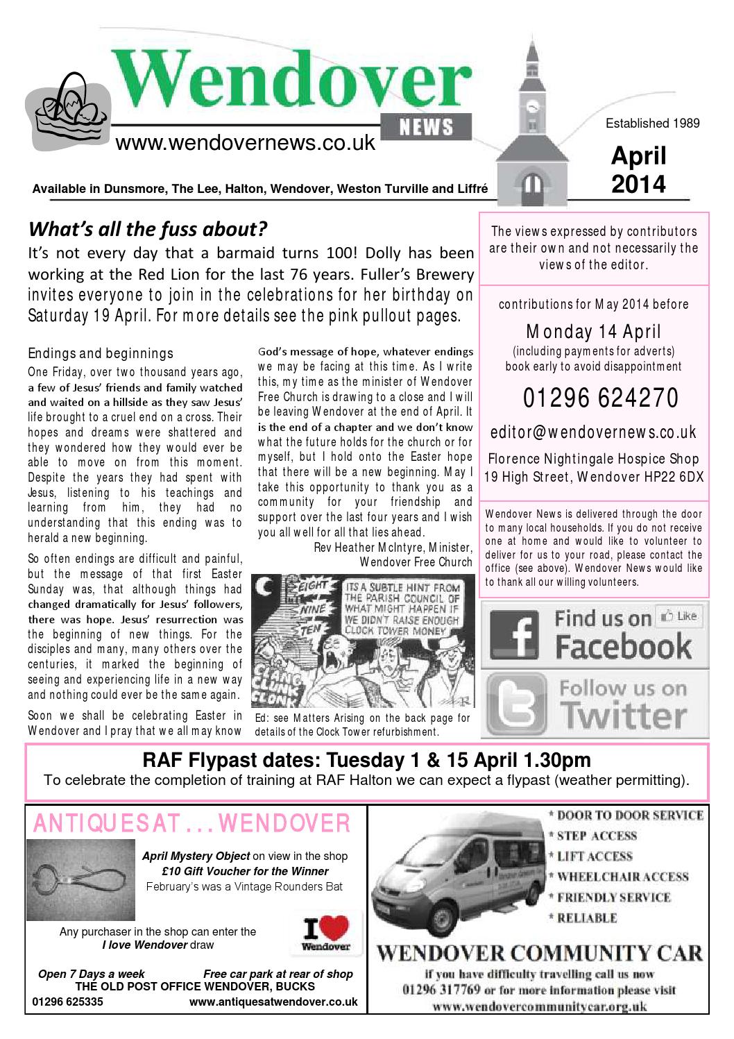April 2014 Wendover News by Wendover News - Issuu