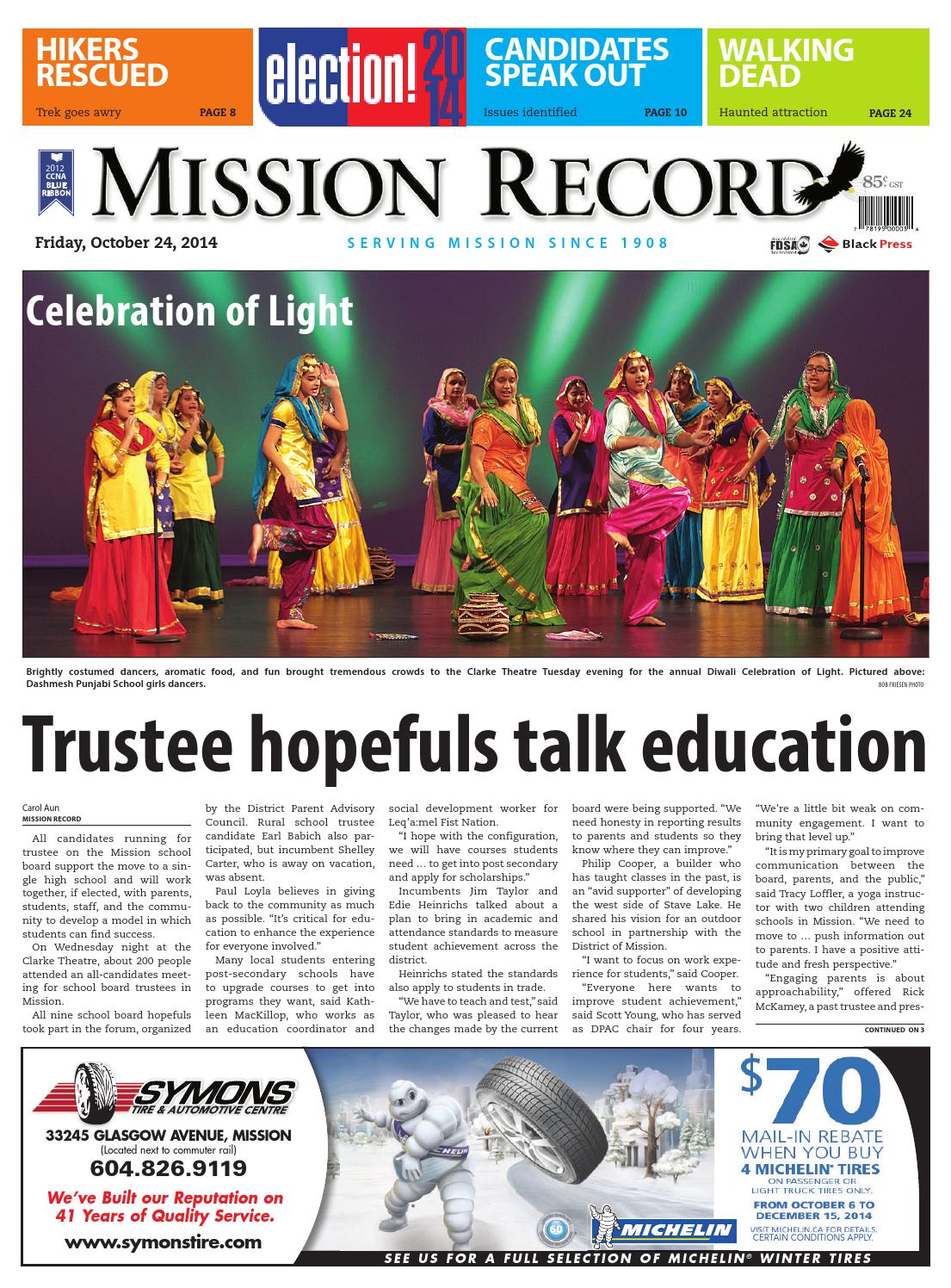 Mission City Record, October 24, 2014 by Black Press Media Group - Issuu